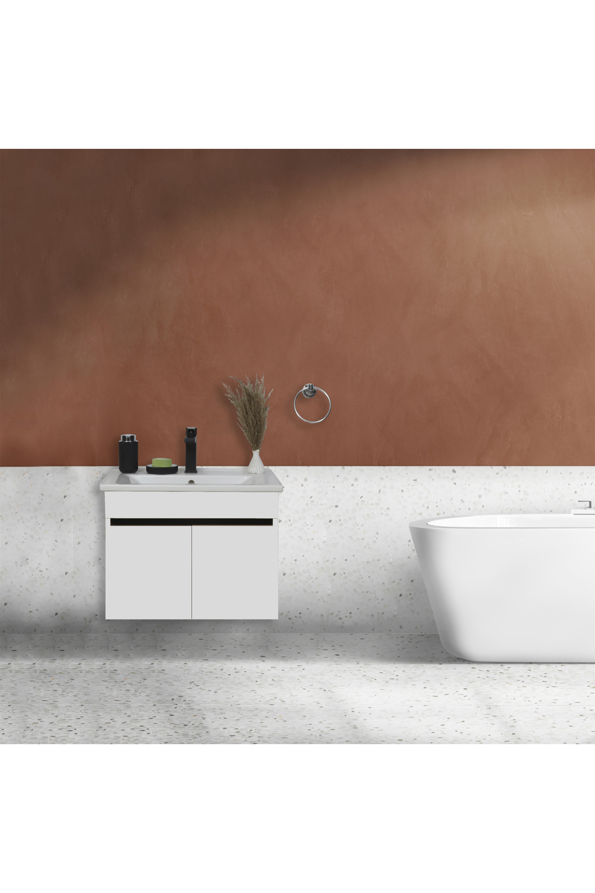 Sözcan Group Yıldız Lavabolu Asma Alt Dolap Beyaz 80x44x48 Cm - Fiyatı, Yorumları