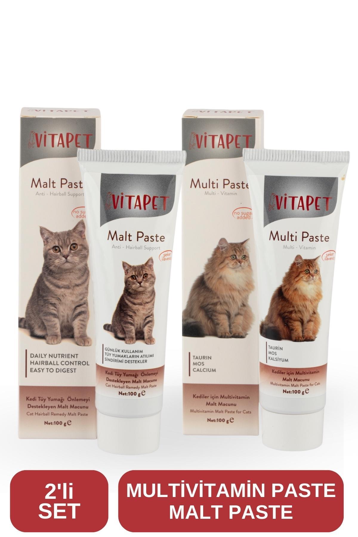 VİTAPET Kedi Macun Seti Multivitamin Paste +Malt Paste 100 gr Fiyatı ...