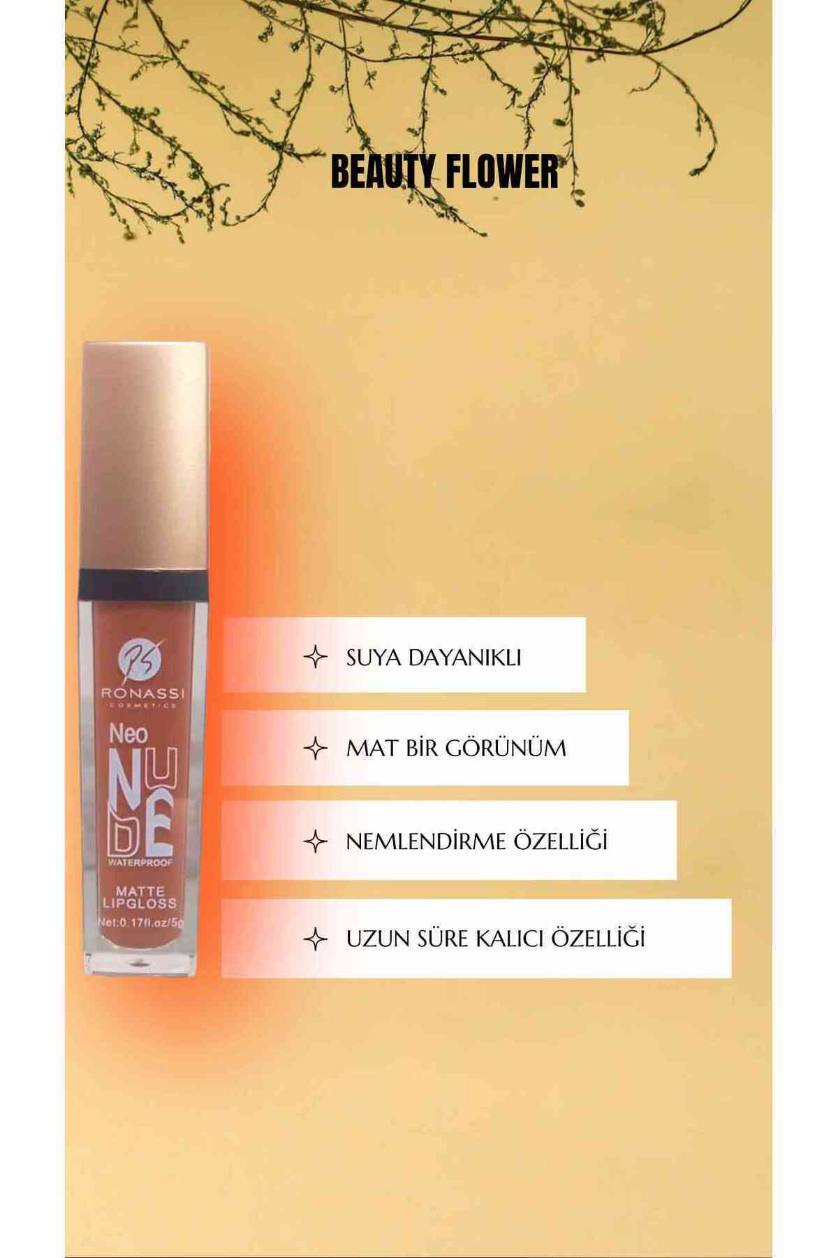 RS Ronassi Cosmetics Neo Nude Waterproof Matte Lipgloss 06 Fiyatı ...