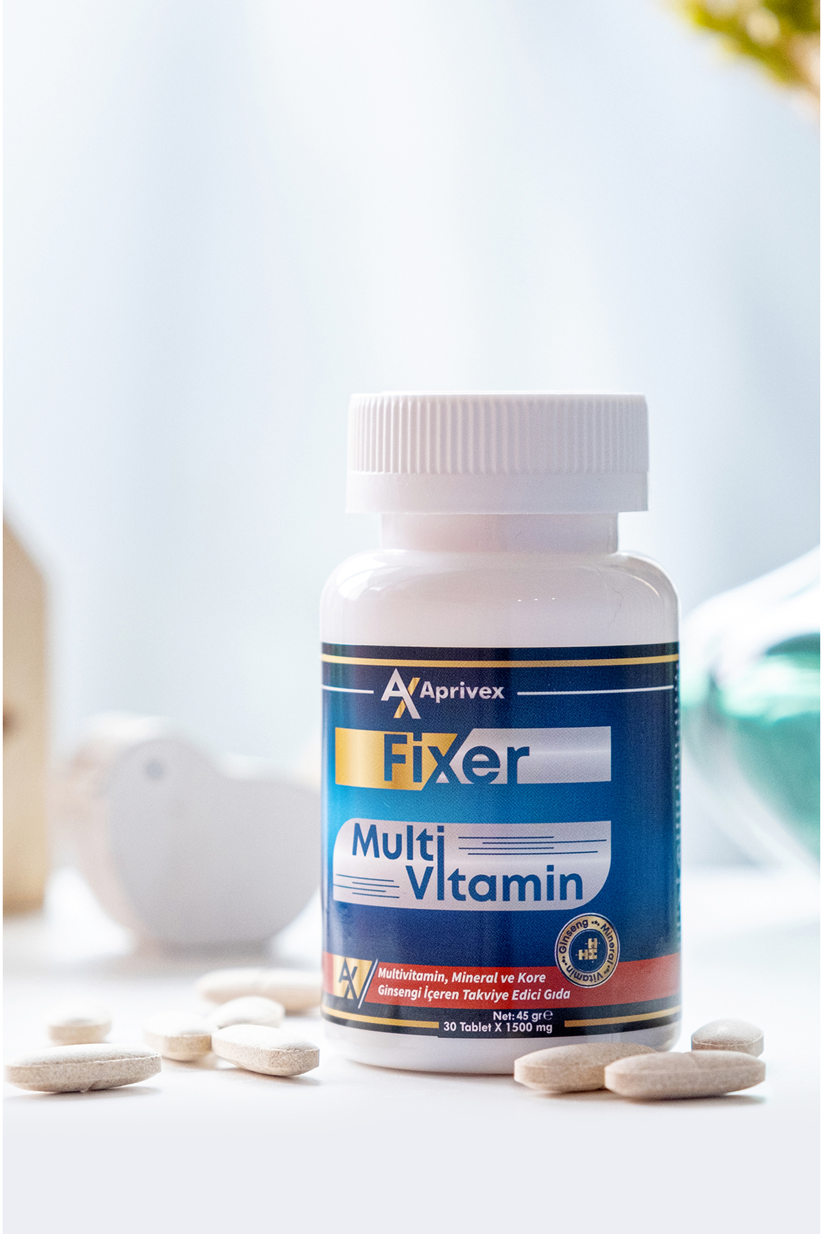 Aprivex Fixer Multivitamin Mineral Ginseng 30 Tablet Fiyatı, Yorumları ...
