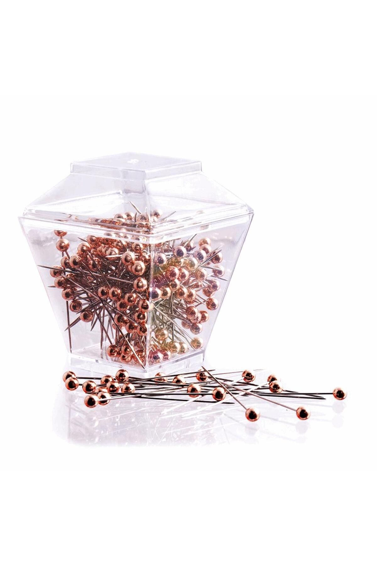 BALIM ÖRGÜ EVİ Altın Başlı Kutulu Dekoratif Toplu İğne 150 ADET Fiyatı ...