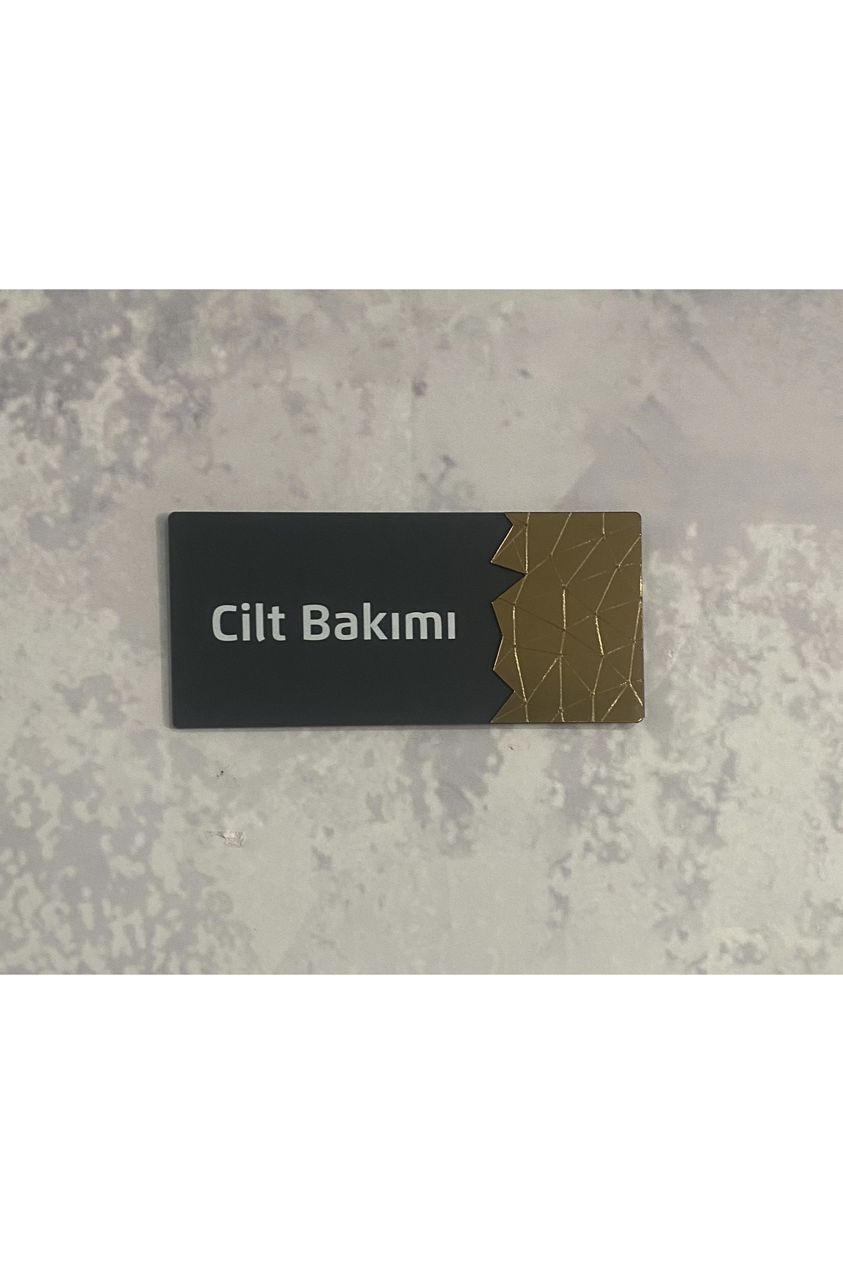 Dekokonsept Dekoratif Aynalı (CİLT BAKIMI )Ofis Oda Kapı İsimliği Yönlendirme Tabelası Kapı ...