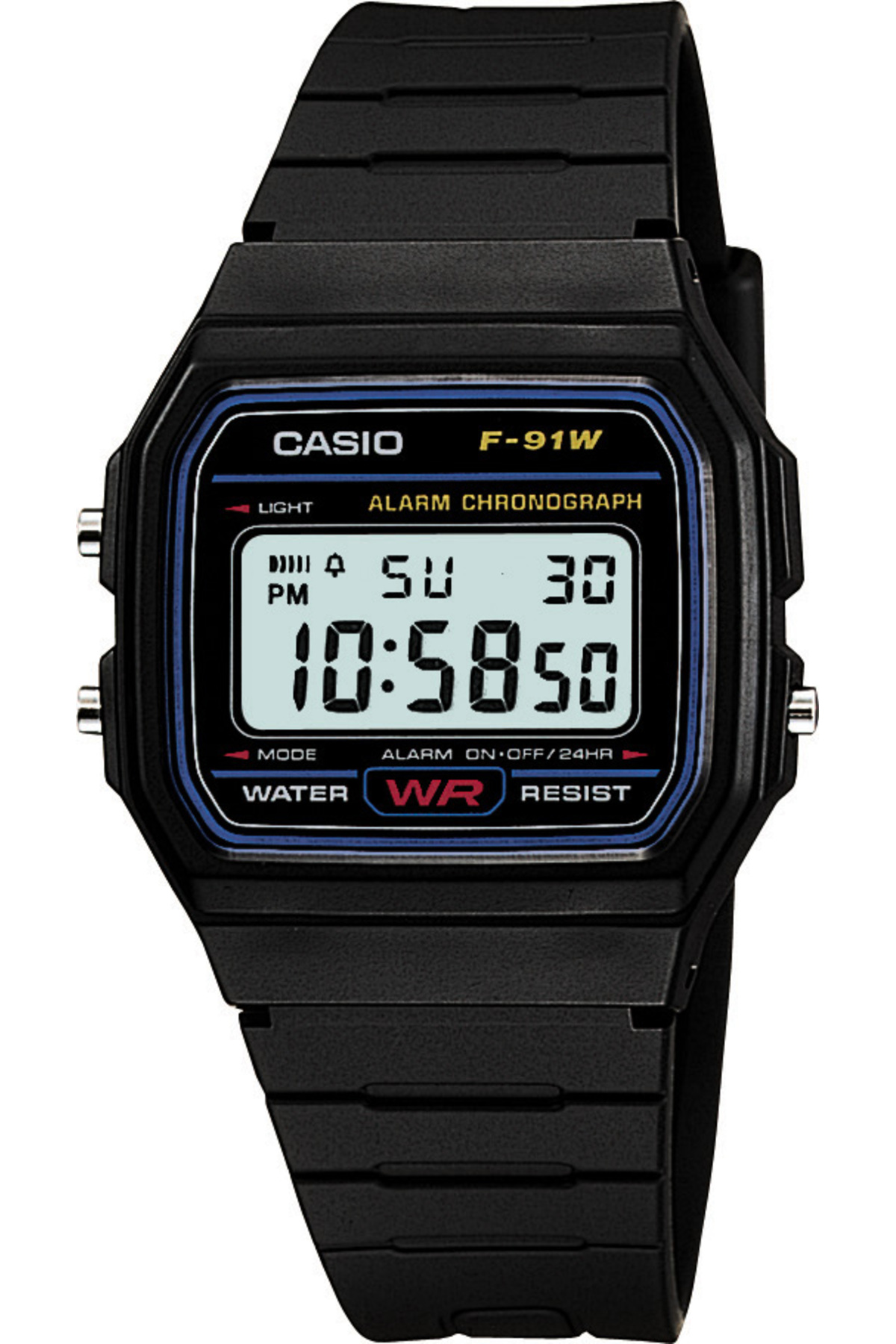 onlinekordon Casio F-91, F-94, F-105 Saat Uyumlu Siyah Renk Silikon ...