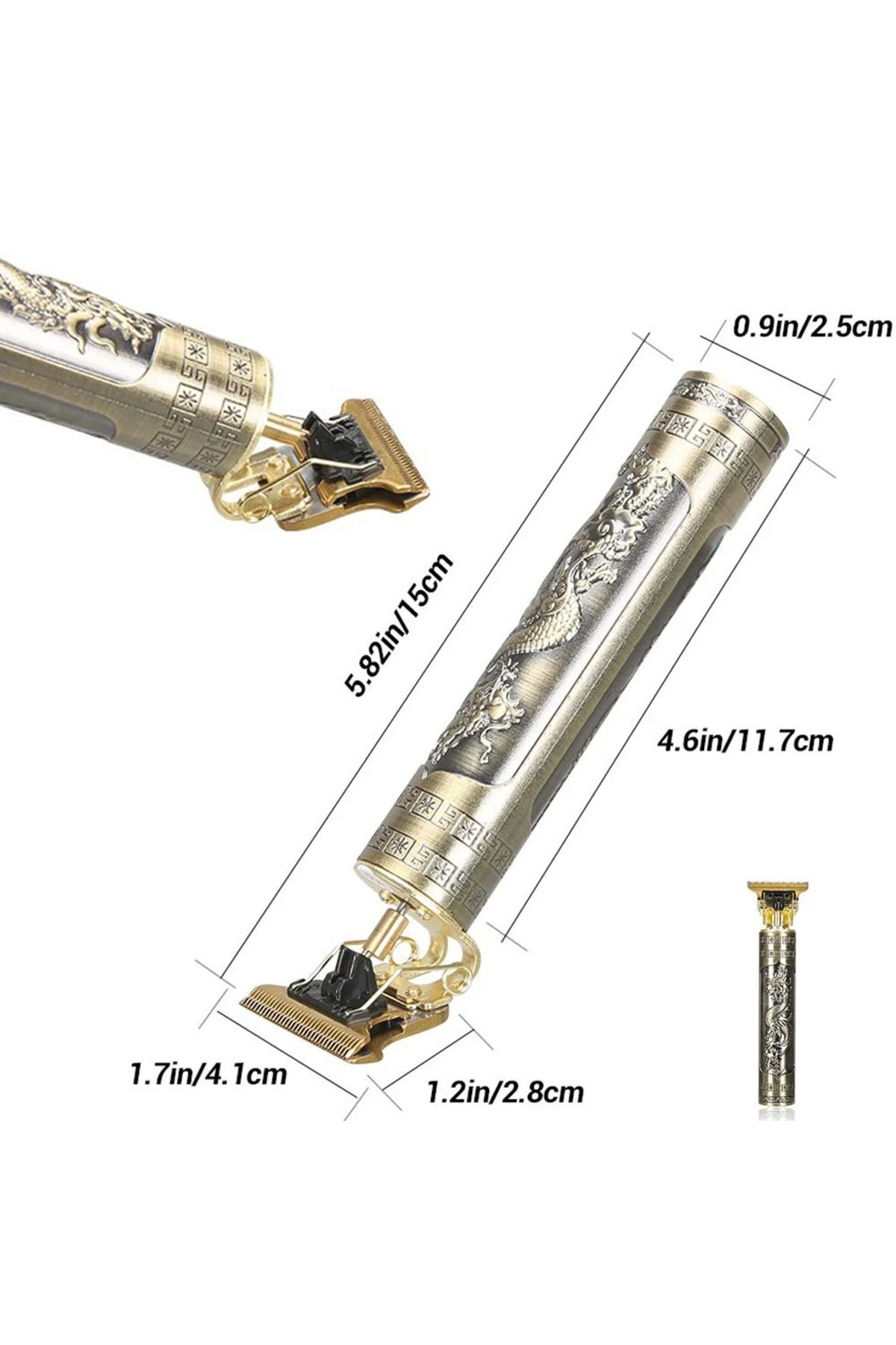 nelerbulurum Vıntage T9 Şarjlı Şık Tasarımlı Metal Gövdeli Altın Kol ...