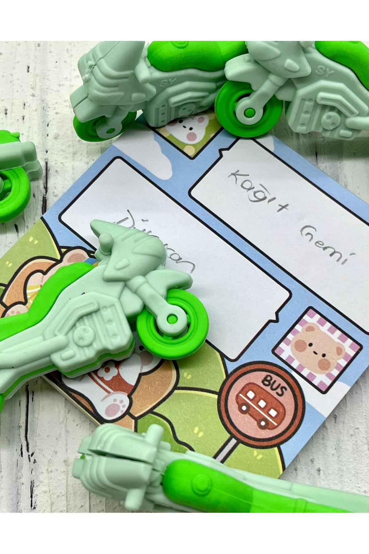 Kağıt Gemi Dükkan Sevimli Motor Yeşil Silgi Fiyatı, Yorumları - Trendyol