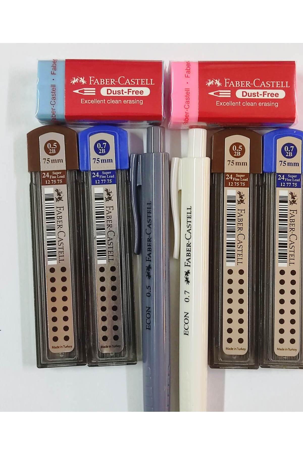 Faber Castell FABER-CASTELL UÇLU KALEM SETİ- ECON 0,7 + 0,5 KALEM-UÇ ...