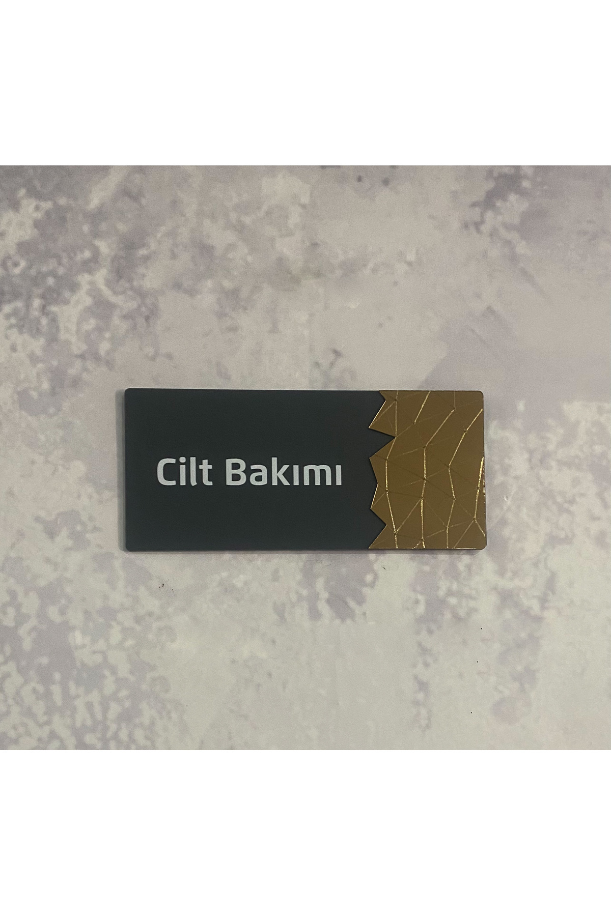 Dekokonsept Dekoratif Aynalı (CİLT BAKIMI )Ofis Oda Kapı İsimliği Yönlendirme Tabelası Kapı ...