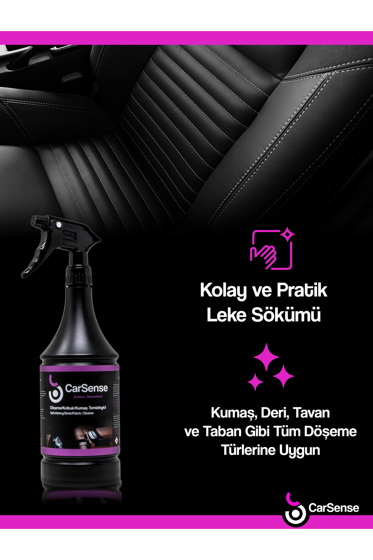 CarSense Döşeme Temizleyici Araba Koltuk Temizleme Ve Leke Çıkarıcı ...