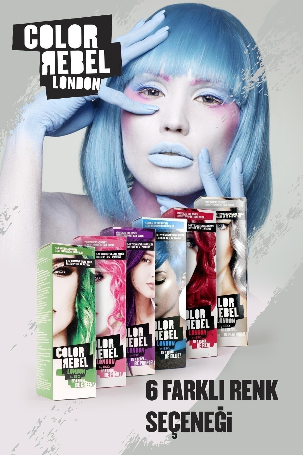 COLOR REBEL Parabensiz & Amonyaksız Platinyum Grisi Geçici Saç Boyası ...