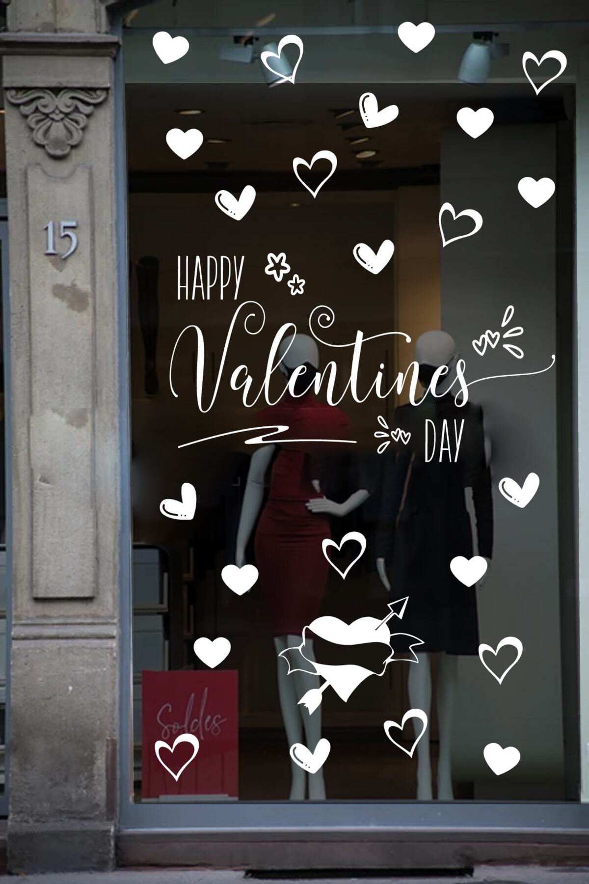 Genel Markalar Happy Valentine's Day Sevgililer Günü Sticker Kalp, Love ...