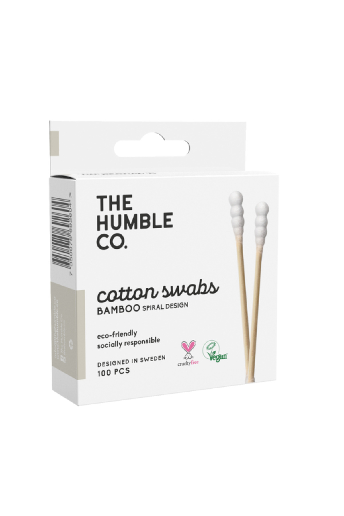 The Humble Co. The Humble Co Kulak Temizleme Çubuğu Beyaz Spiral 100 ...