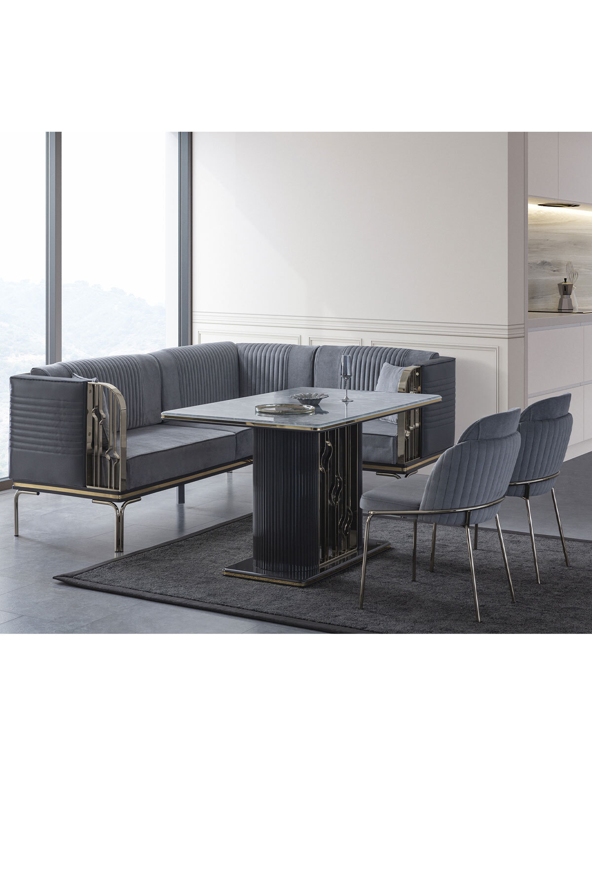 Eymense Sultan Mutfak Köşe Oturma Masa Takımı - Fiyatı, Yorumları