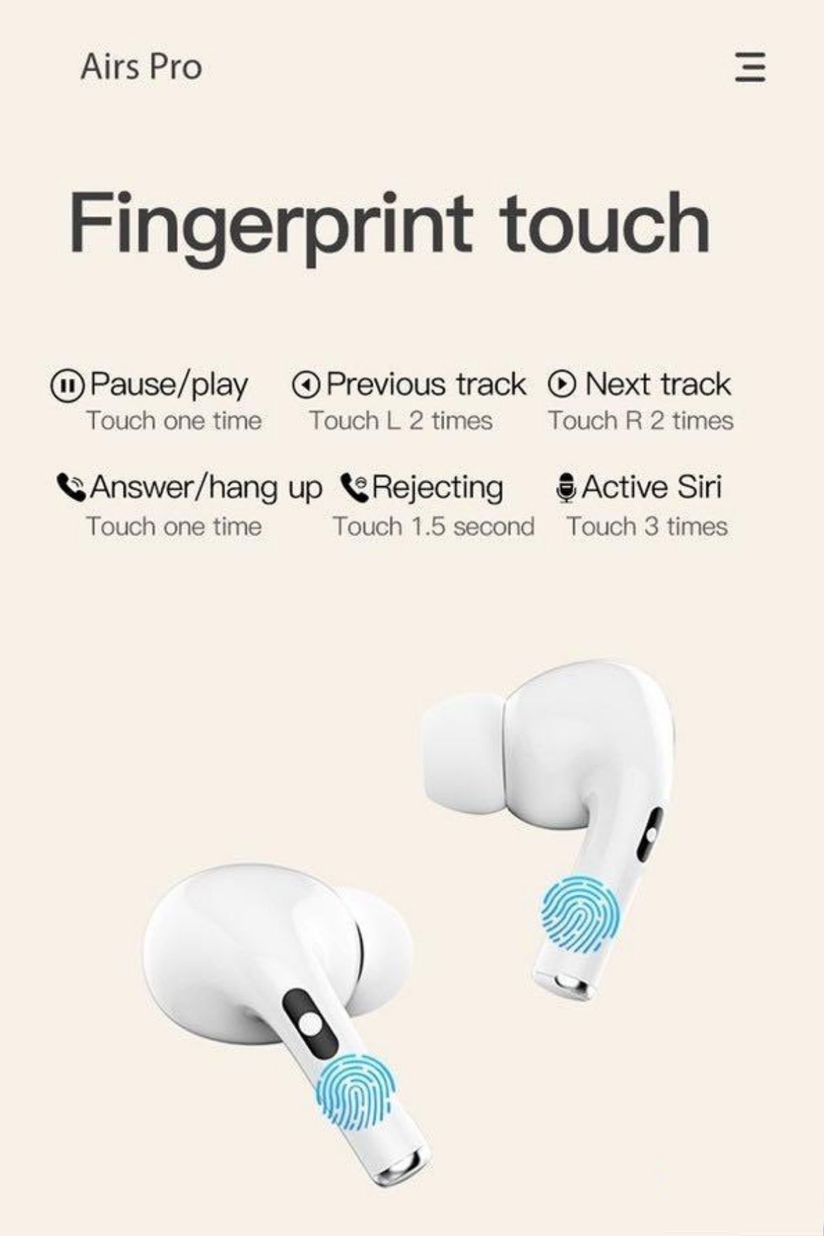 Favors İnpods Pro İos Android Uyumlu Kablosuz Dokunmatik Bluetooth ...