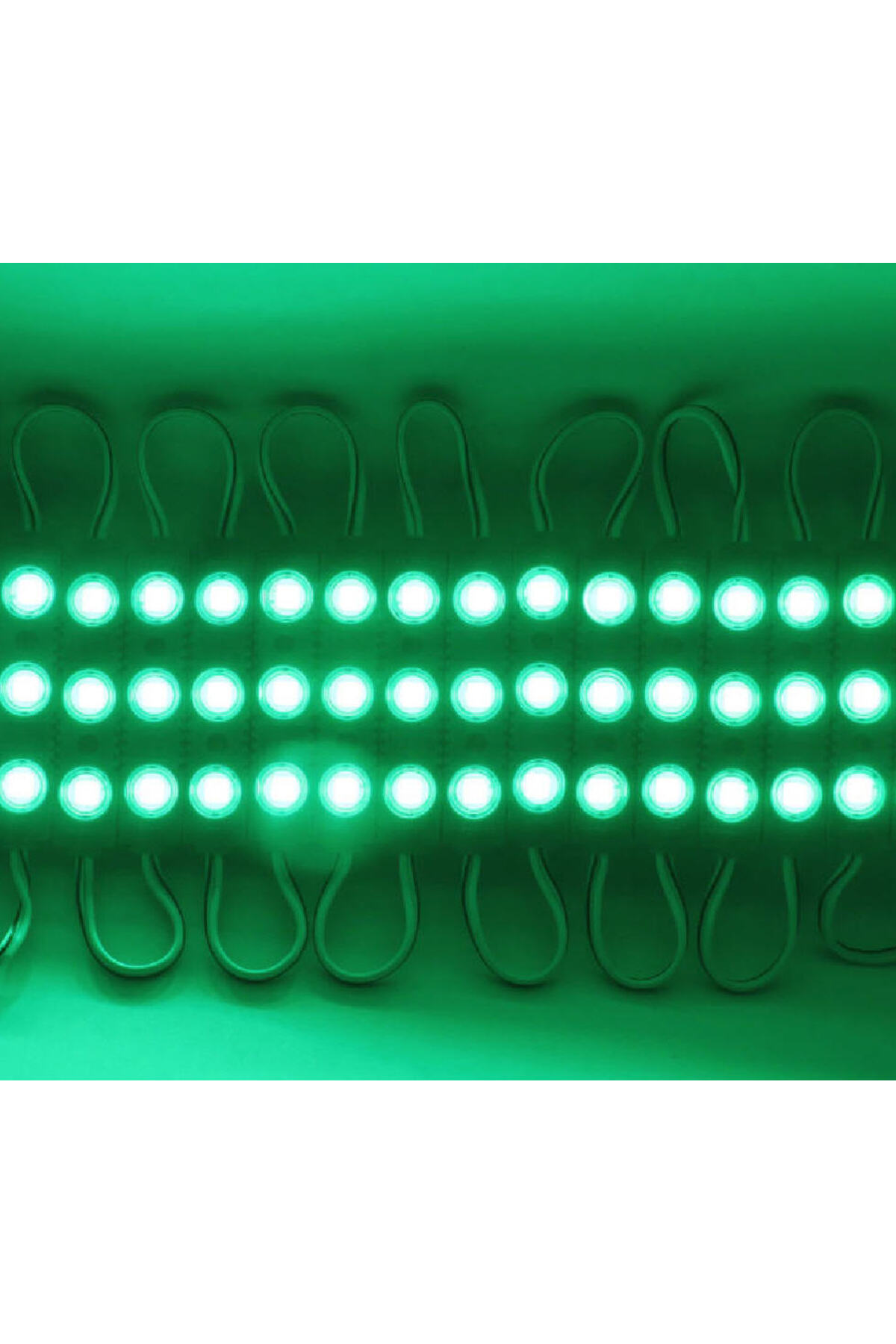 ZEMBİL 5 Adet YEŞİL 12V 1.5W 3 Ledli Mercekli Parmak Led Modül 2835 smd ...