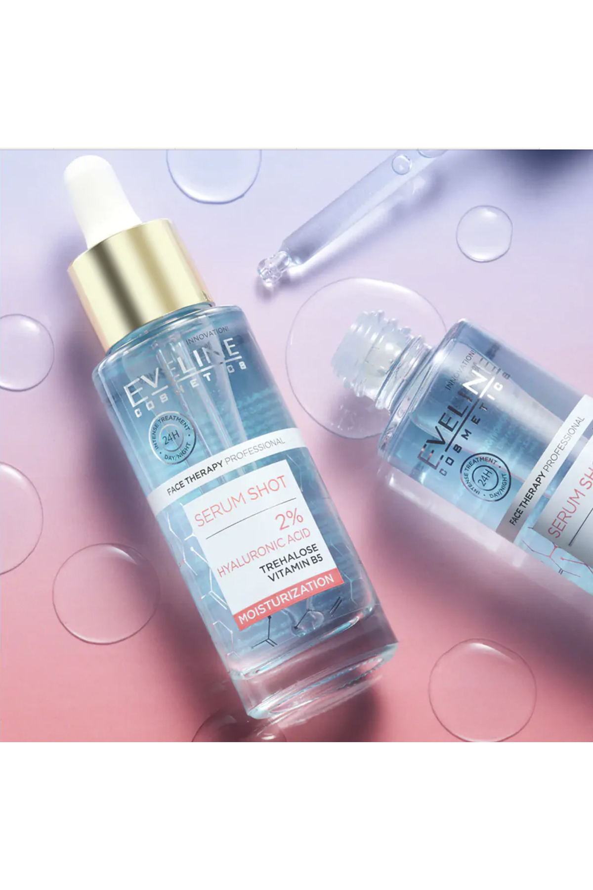 Eveline Cosmetics 2 Hyaluronik Asit + Trehaloz + B5 Vitamin Serum 30 ml ...