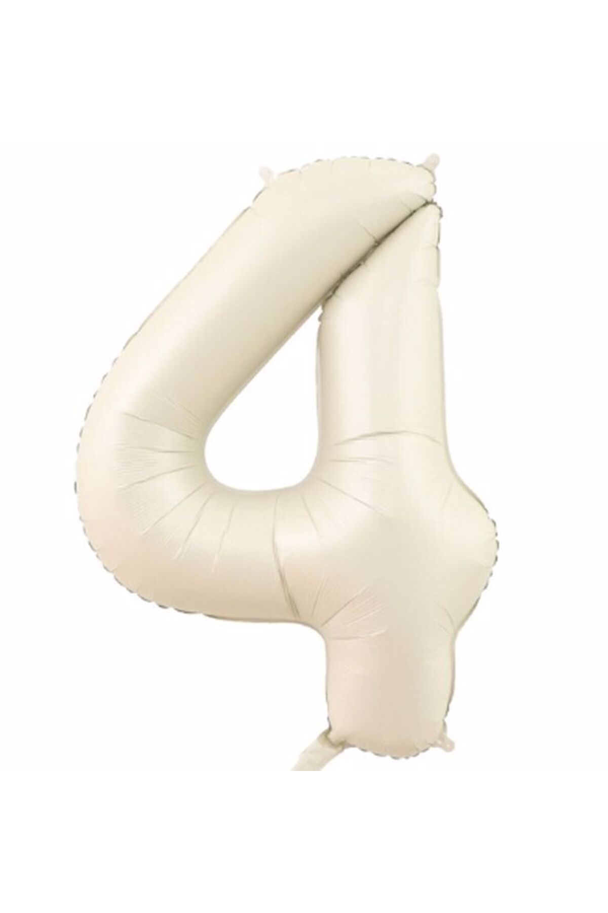 Parti Station 4 Rakam Folyo Balon Krem Renk Rakam Balon Yaş Balon 76 Cm ...