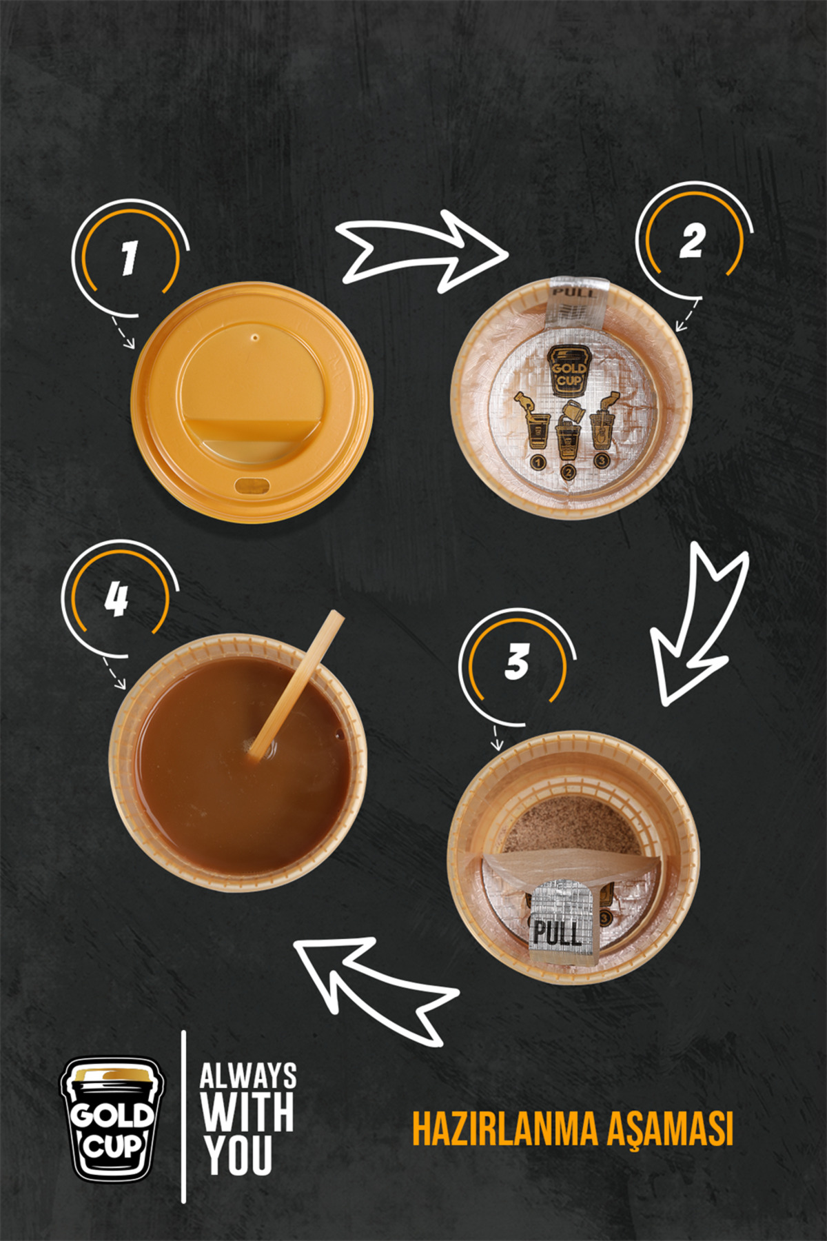 Gold Cup Drink 2'si 1 Arada Hazır Kahve 6'lı Fiyatı, Yorumları - Trendyol