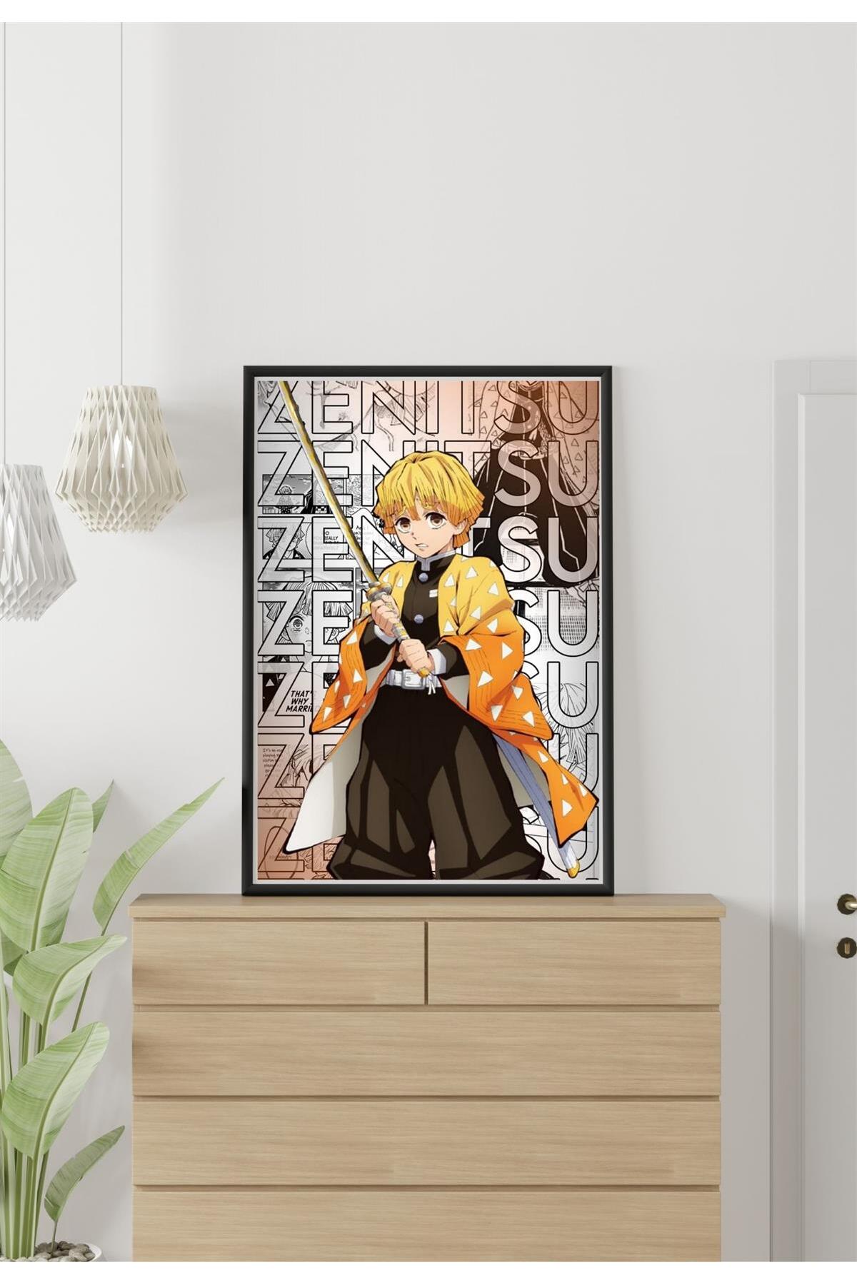 gifttime Kimetsu No Yaiba Zenitsu Agatsuma Poster - Frameless Design ...
