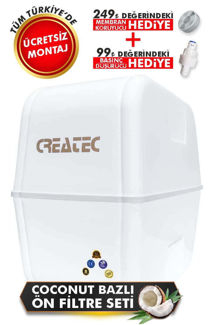 Piksel Aqua Createc 10 Aşamalı Multimineralli Çelik Tanklı Coconut ...