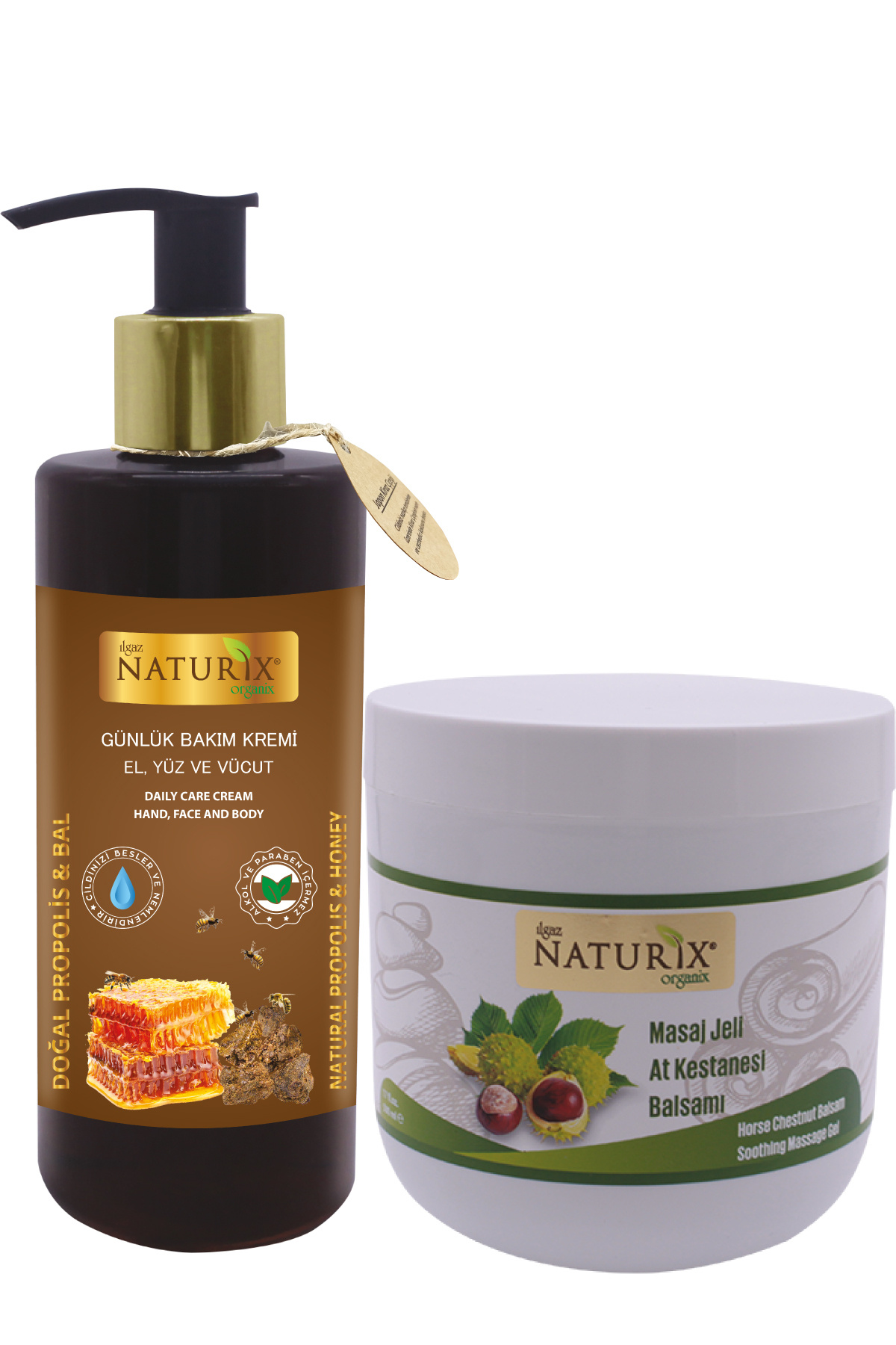 Naturix At Kestanesi Masaj Balsamı 500 Ml Masaj Jeli + Argan Yağlı El ...