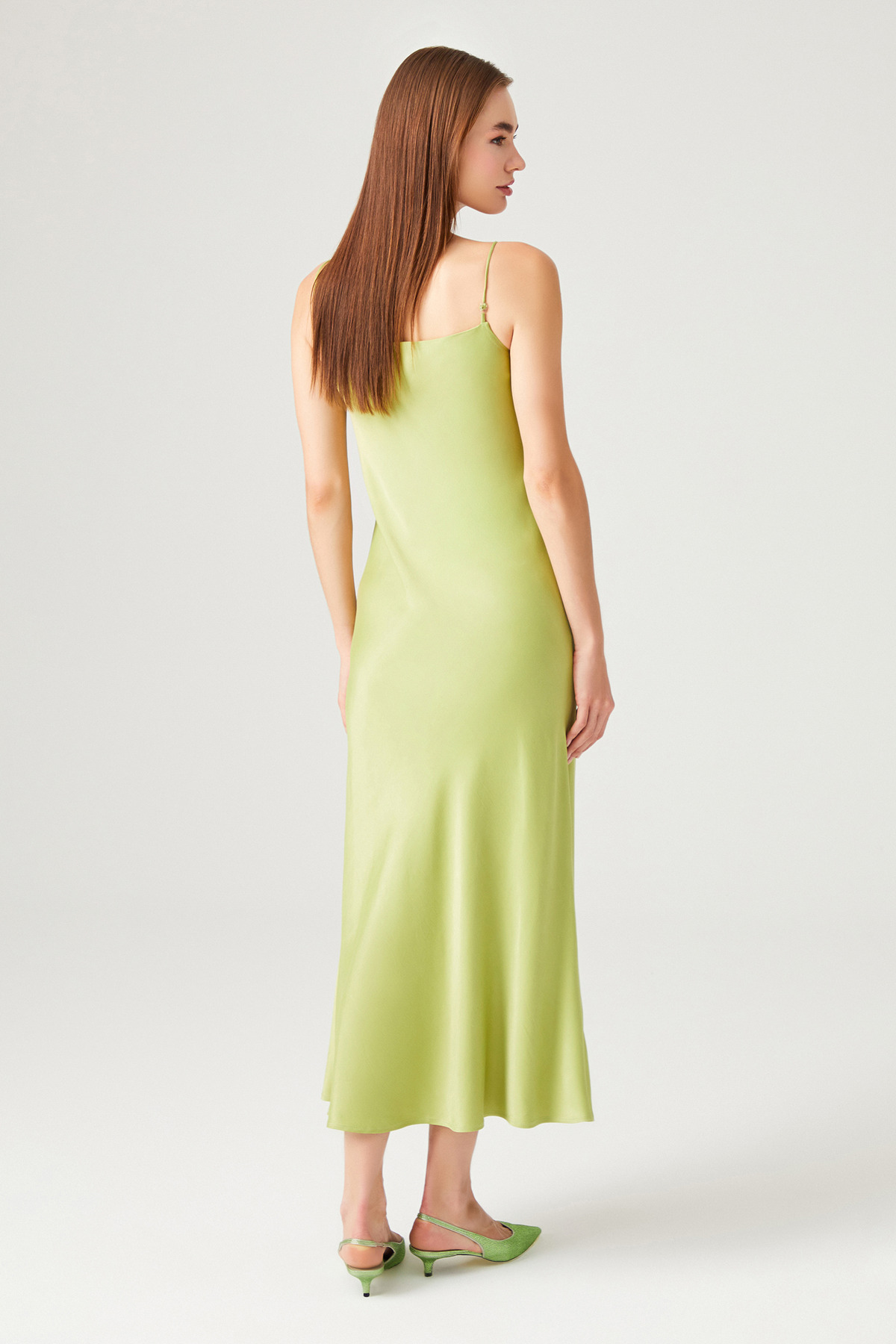 Naramaxx Degaje Yaka Midi Boy Saten Elbise Fiyatı, Yorumları - Trendyol