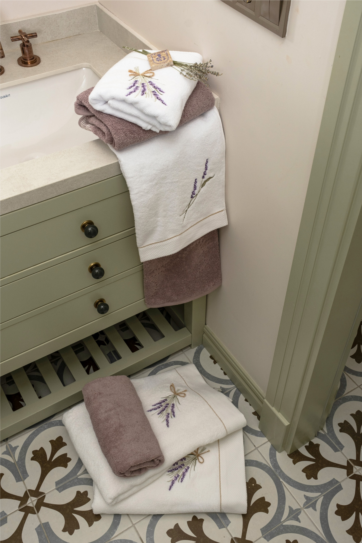 LAVENDIER Lavender 50x80 Ikili El/yüz Havlu Seti %100pamuk Fiyatı ...