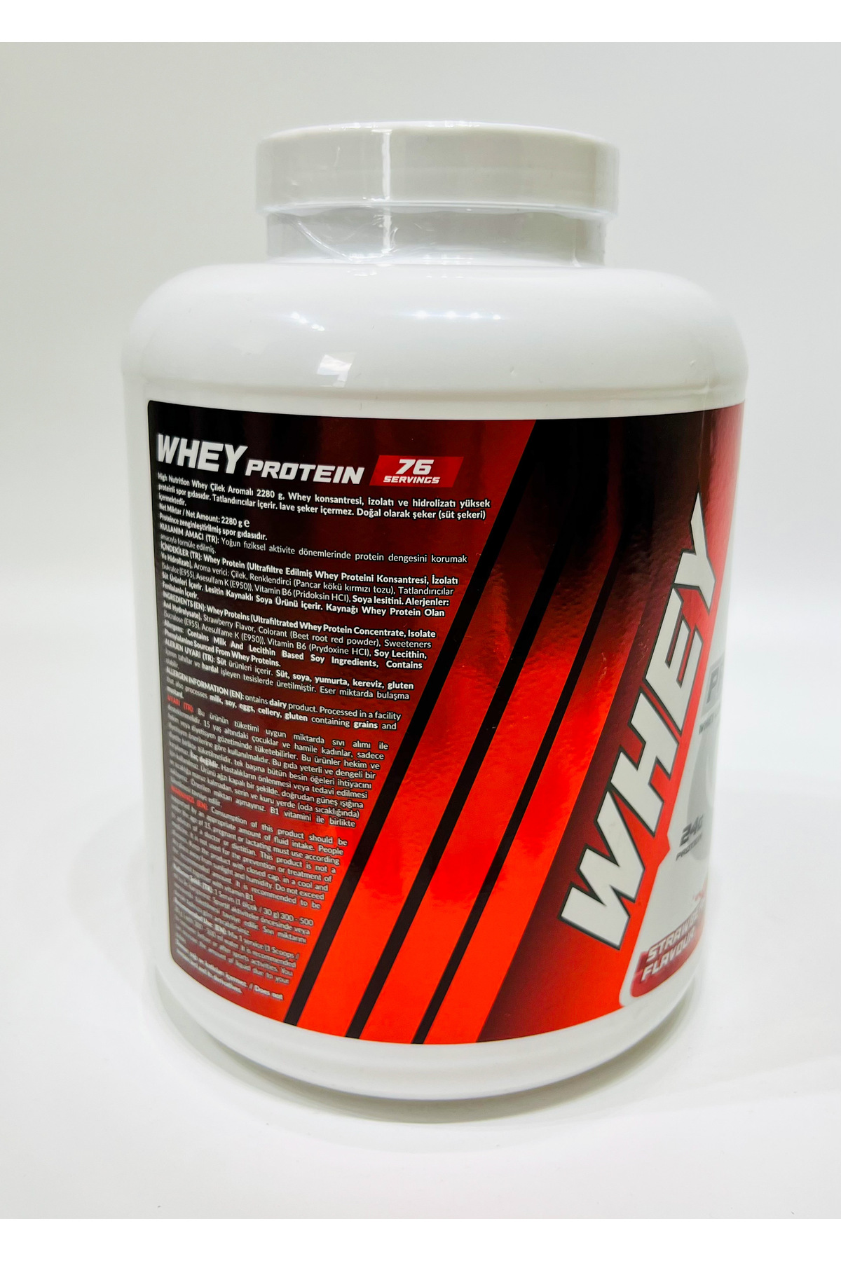 High Nutrition Whey Protein Tozu 2280 Gr Çilek Aromalı Protein Tozu 24 ...