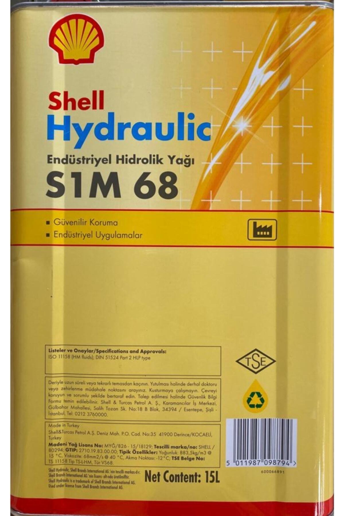 Shell Hydraulic S1m 46 15 Lt - Hidrolik Sistem (2023 ÜRETİM) Fiyatı ...