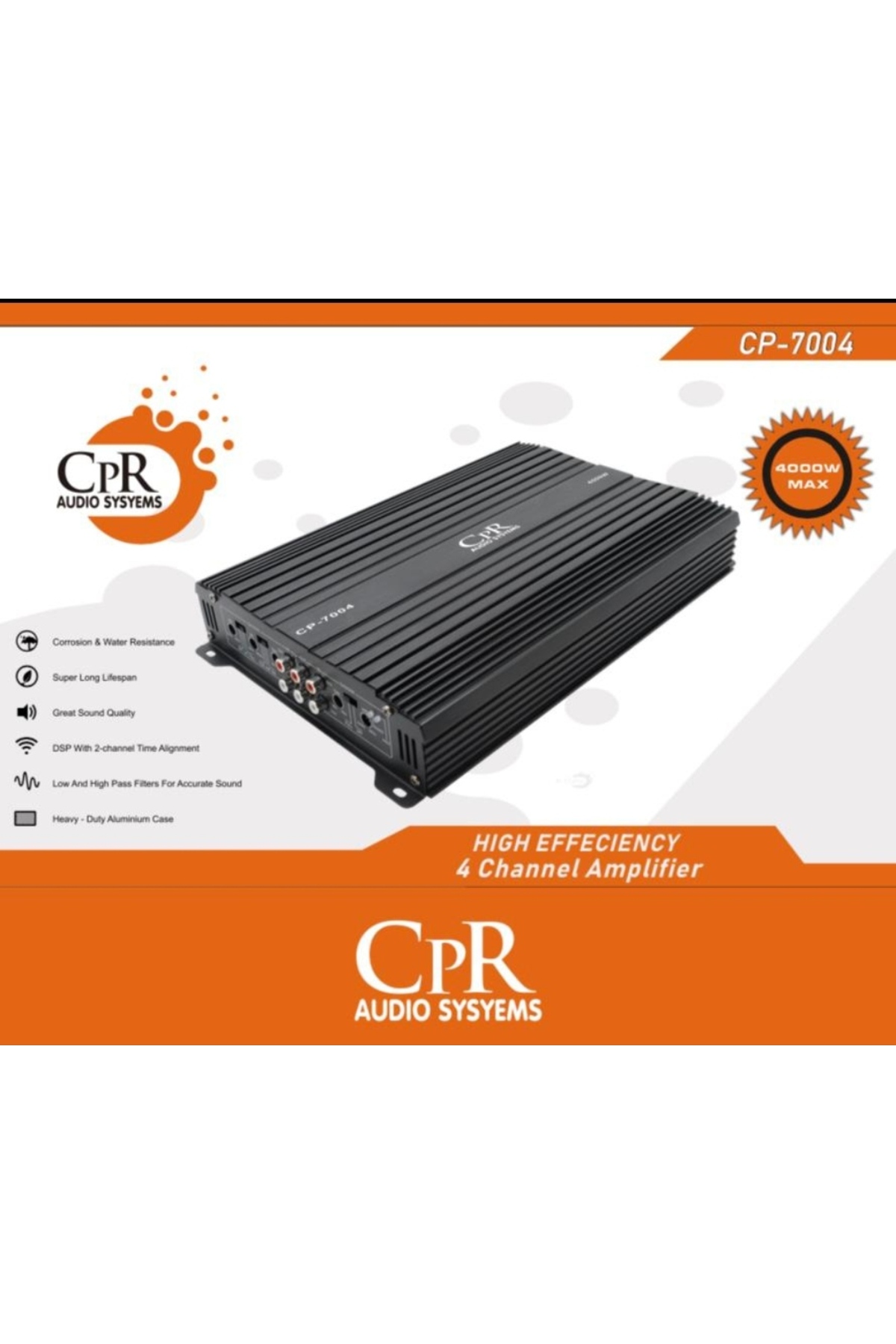 CPR OTO ANFİ CP-7004 4000 WATT 4*55 RMS 4 KANAL PROFESYONEL OTO ANFİ Fiyatı, Yorumları - Trendyol