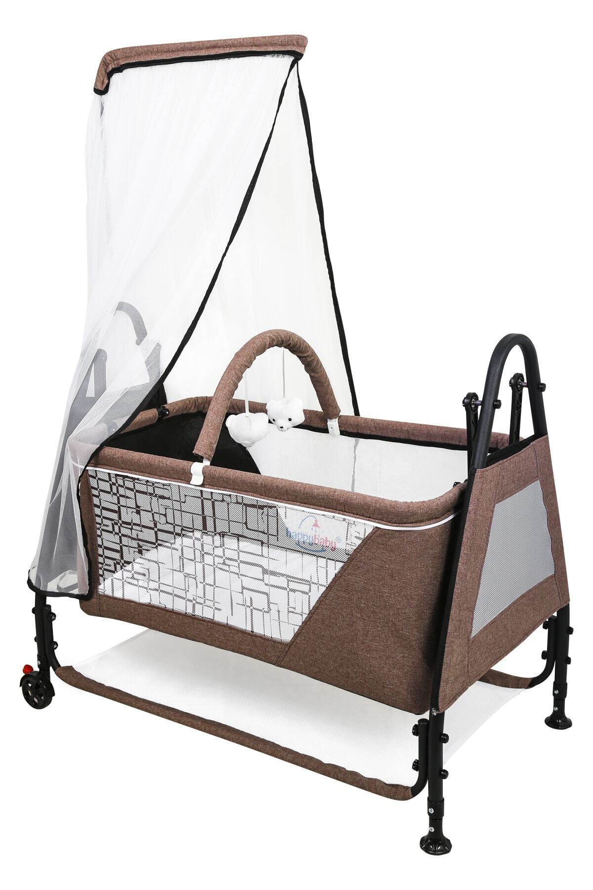 Happy Baby Elit Keten Beşik - Portatif - Sallanabilir - Oyuncaklı ...