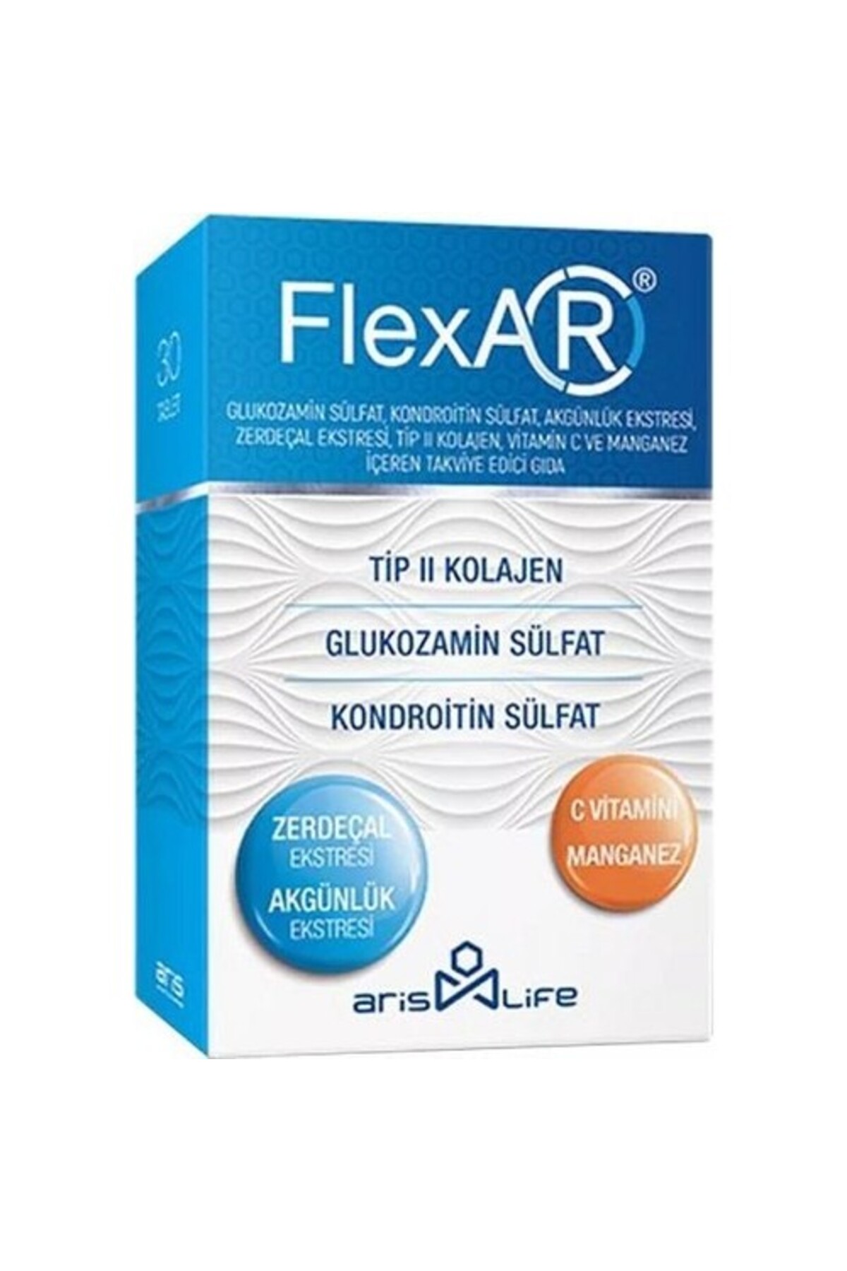 aris life Flexar Tip 2 C Vitamini Manganez Takviye Edici Gıda 30 Tablet Fiyatı, Yorumları - Trendyol