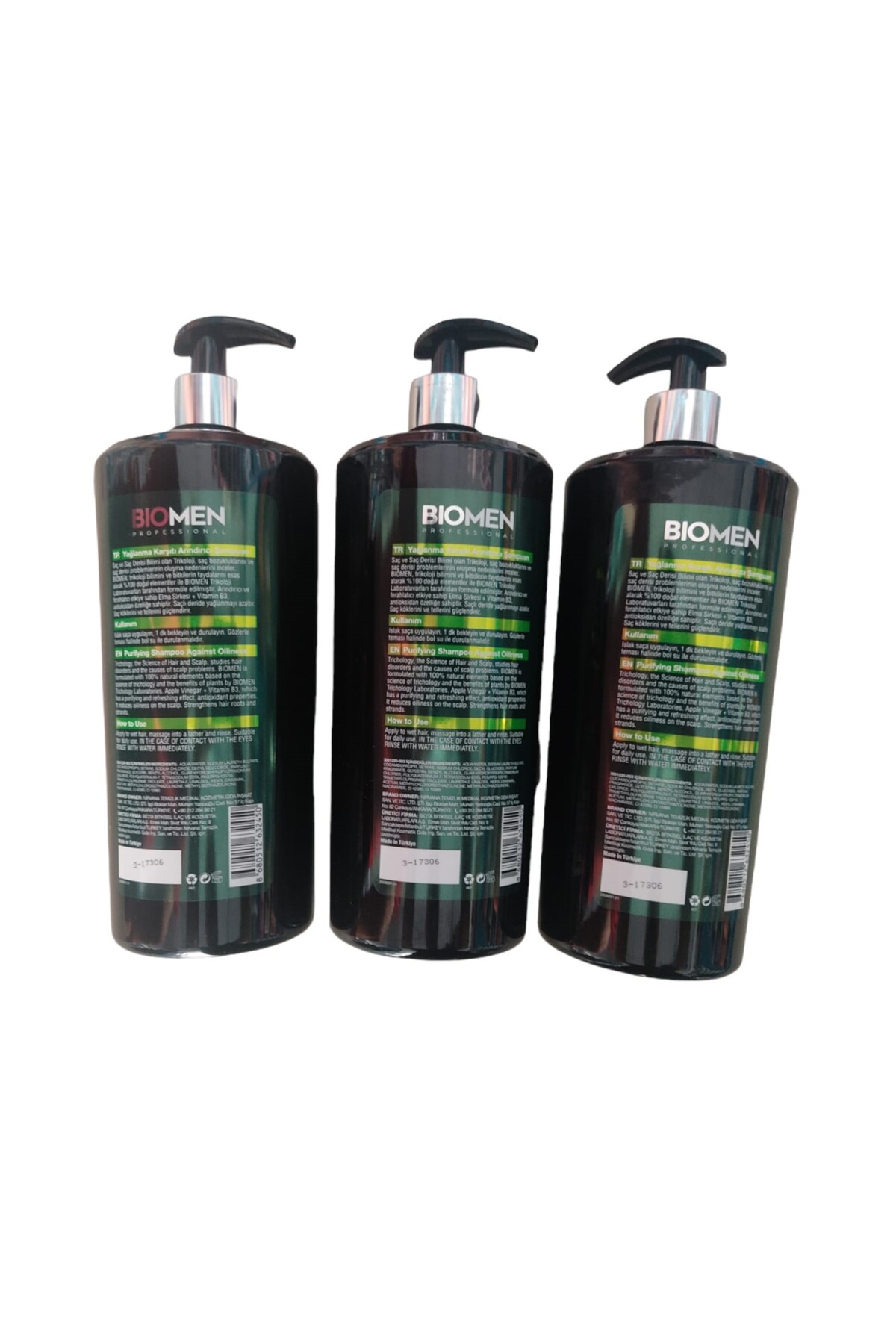 Biomen Elma Sirkesi B3 Vitaminili Arındırıcı Şampuan Seti Sette (3 ...