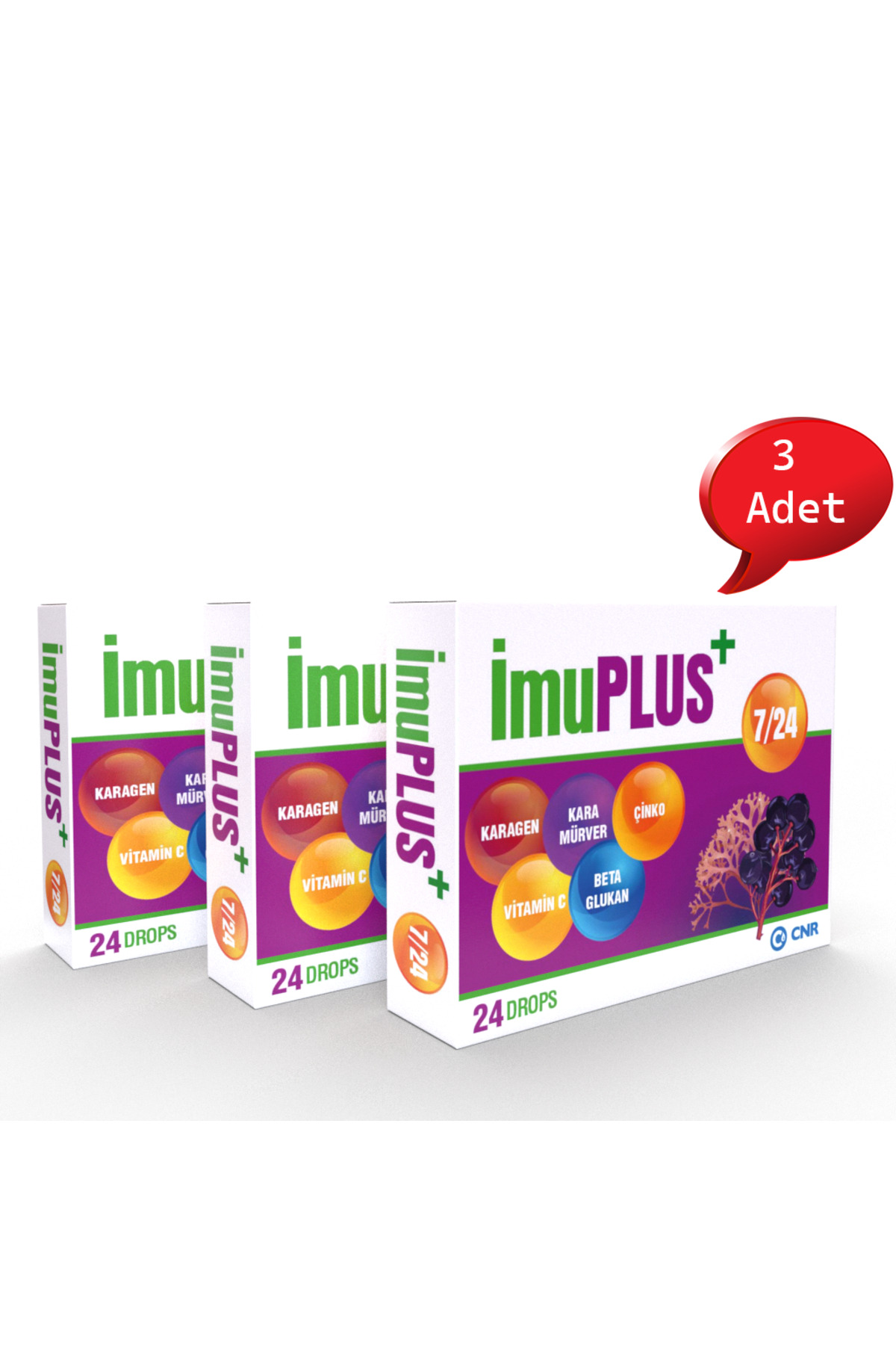 İMUPLUS Imuplus 7/24 Pastil 24 Drops - Kara Mürver Içerikli Fiyatı ...