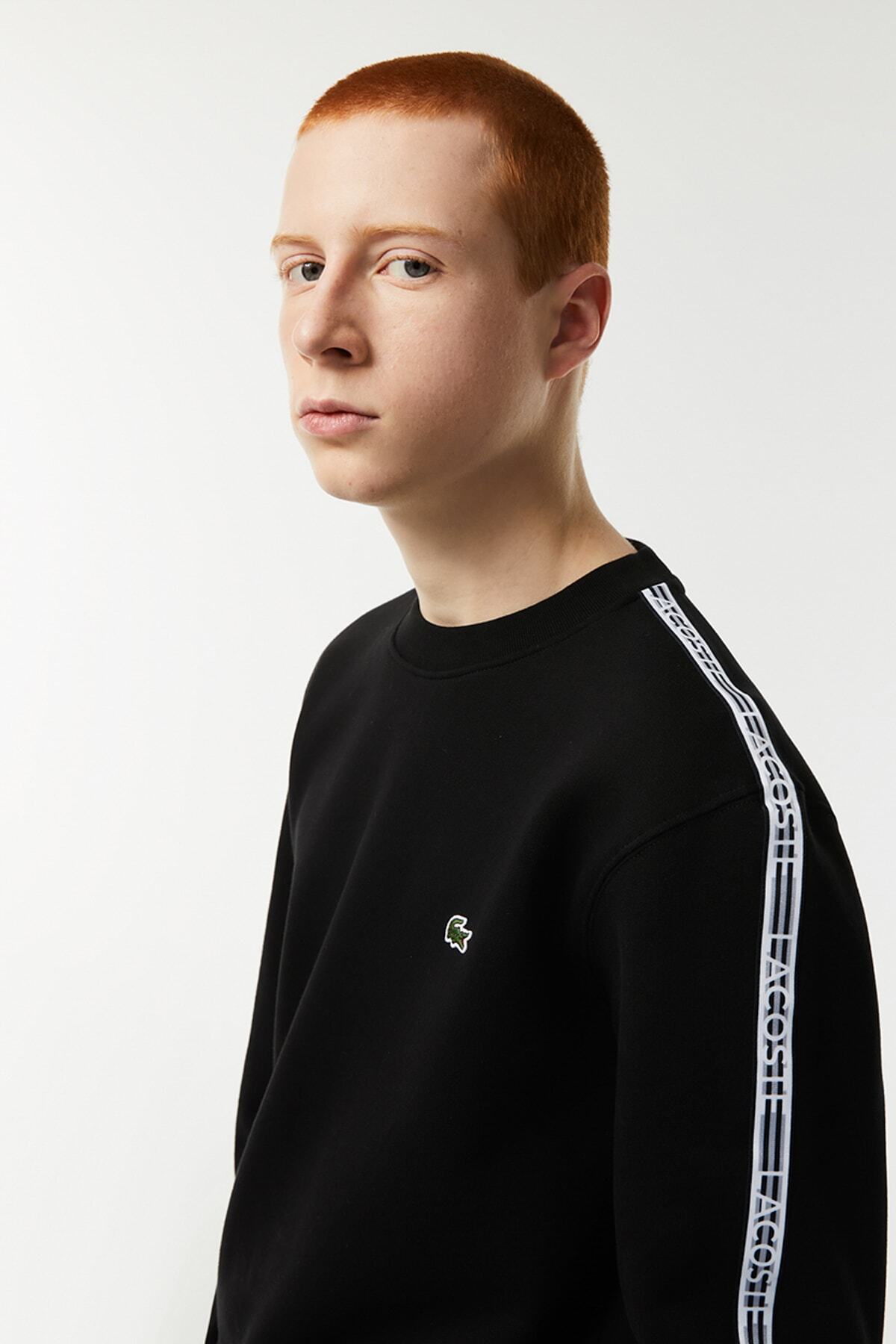 Lacoste Hanorac negru pentru bărbați - Trendyol