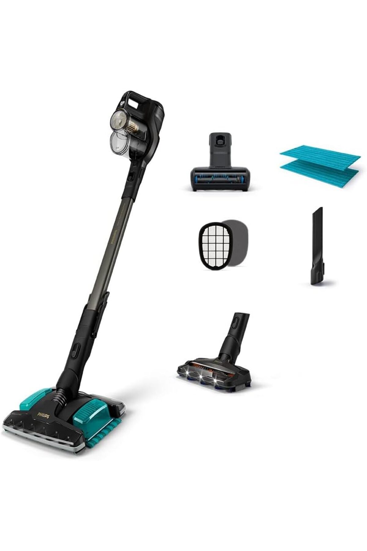 Philips Aqua Elite Plus 25.2 V Islak Kuru Şarjlı Dikey Süpürge, Turbo ...