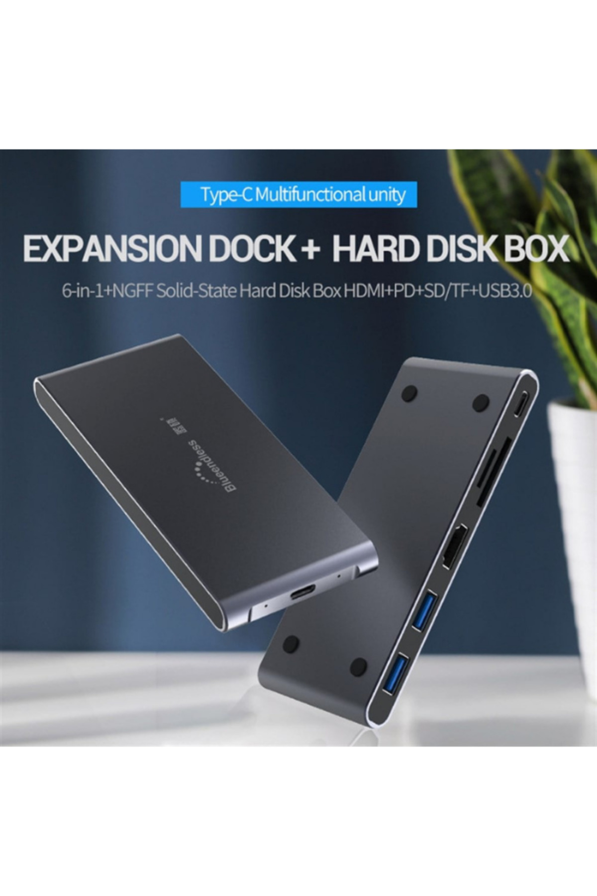 LivX Blueendless M.2 Sata Ngff Ssd Hard Disk Kutusu Ve 6 In 1 Type C ...