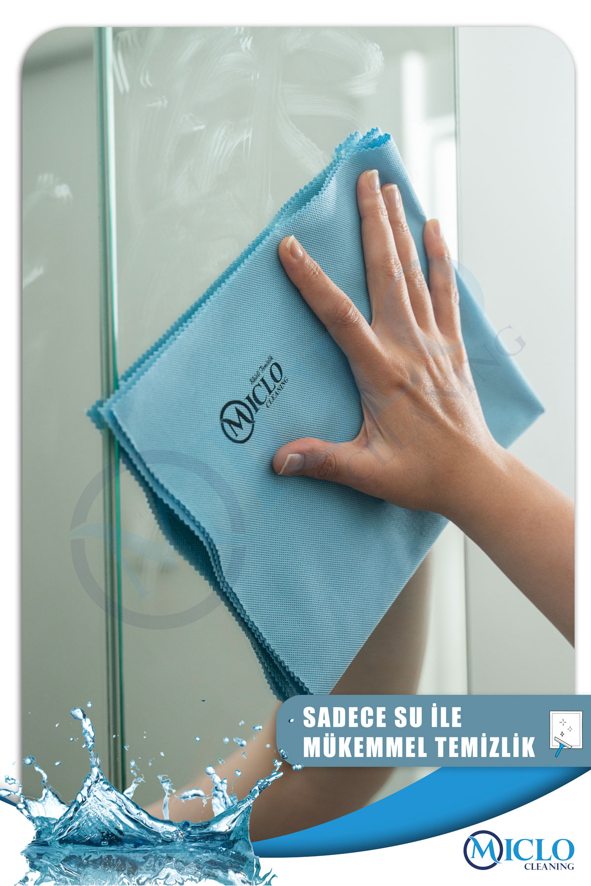 MICLO CLEANING 1 Adet - 40x50cm Mikrofiber Lacoste Desen | Sihirli Cam Ayna Bezi Fiyatı ...