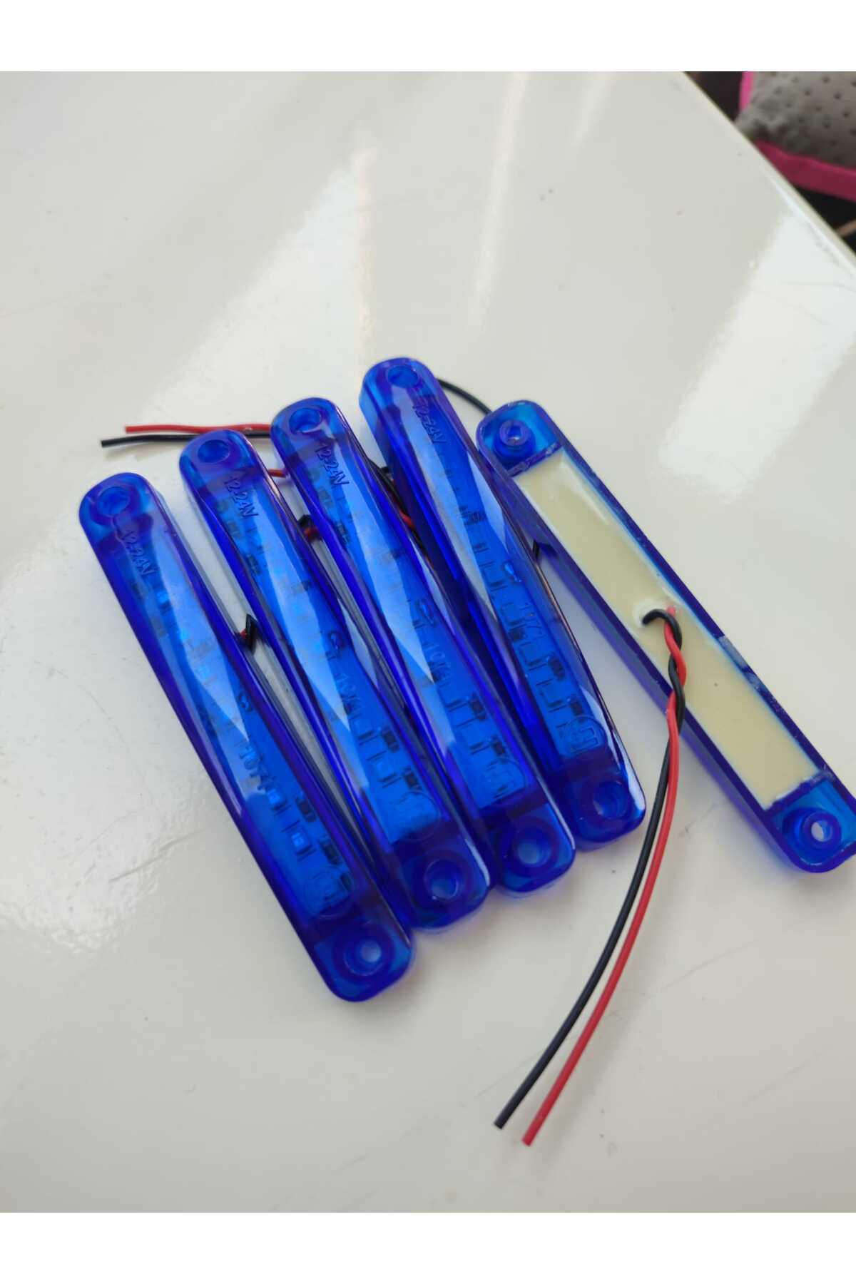 BT LED 10 Adet 9 Led'li Parmak Led Mavi Kamyon Tır Ve 12/24 Volt ...