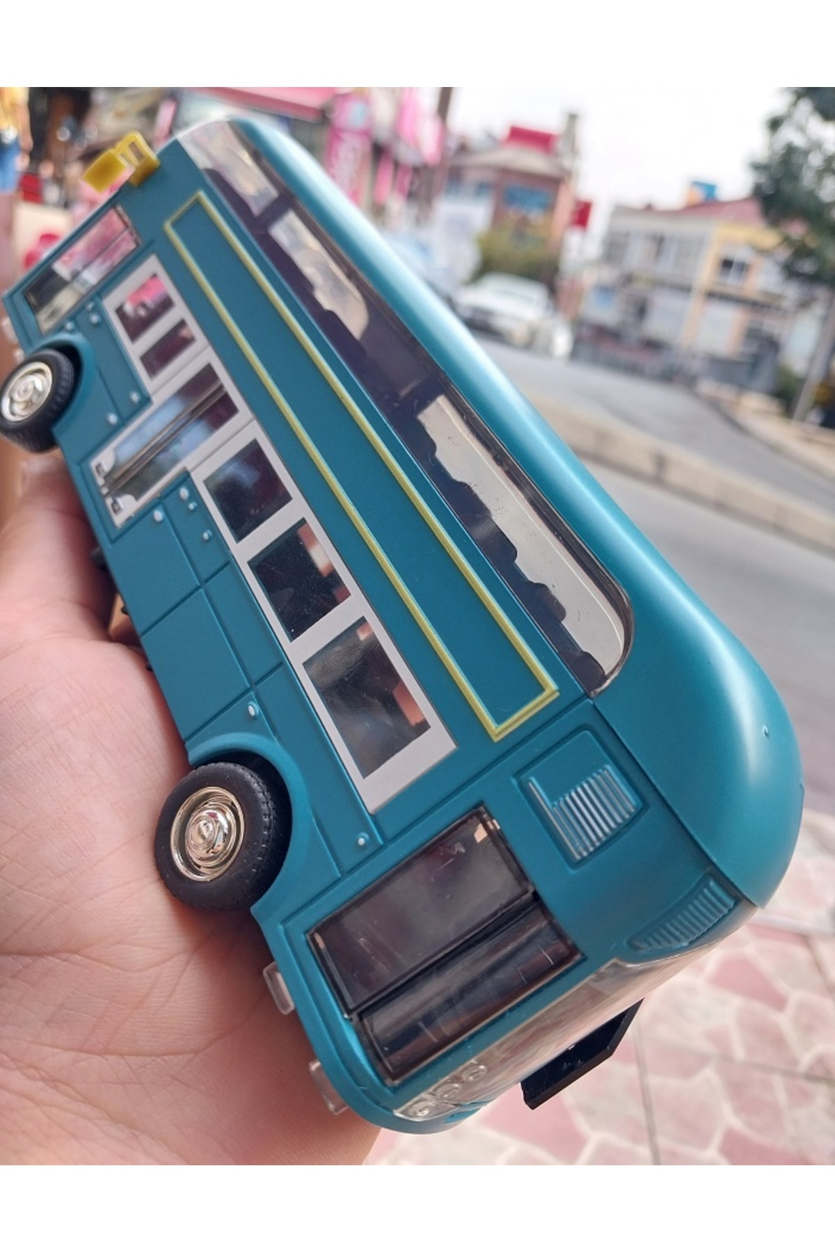 OYUNCAKSAHİLİ Londra England Gezi Otobüsü Işıklı Sesli Metal Oyuncak ...