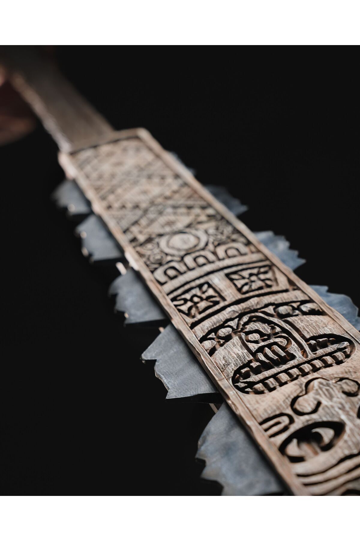 TuransoyCraft Macuahuitl Aztek Kulübü Kılıcı (Gerçek Boy) - Fiyatı ...