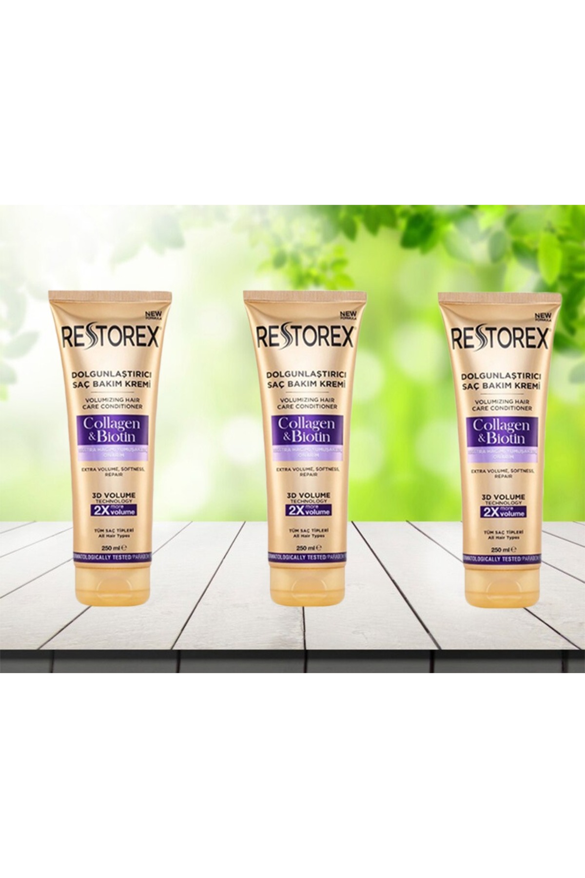 Restorex Dolgunlaştırıcı Saç Bakım Kremi Collagen & Biotin 250 Ml 3 ...