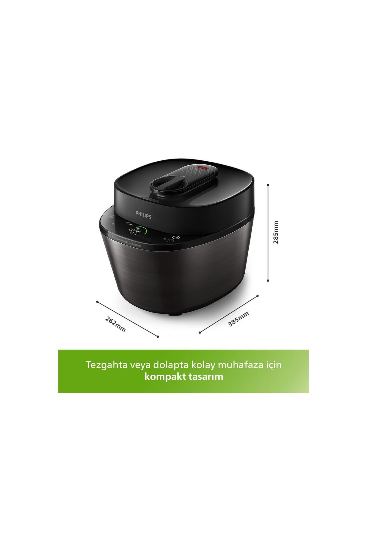 Philips HD2151/62 Çok Amaçlı Basınçlı Pişirici 5Lt All in One Cooker ...