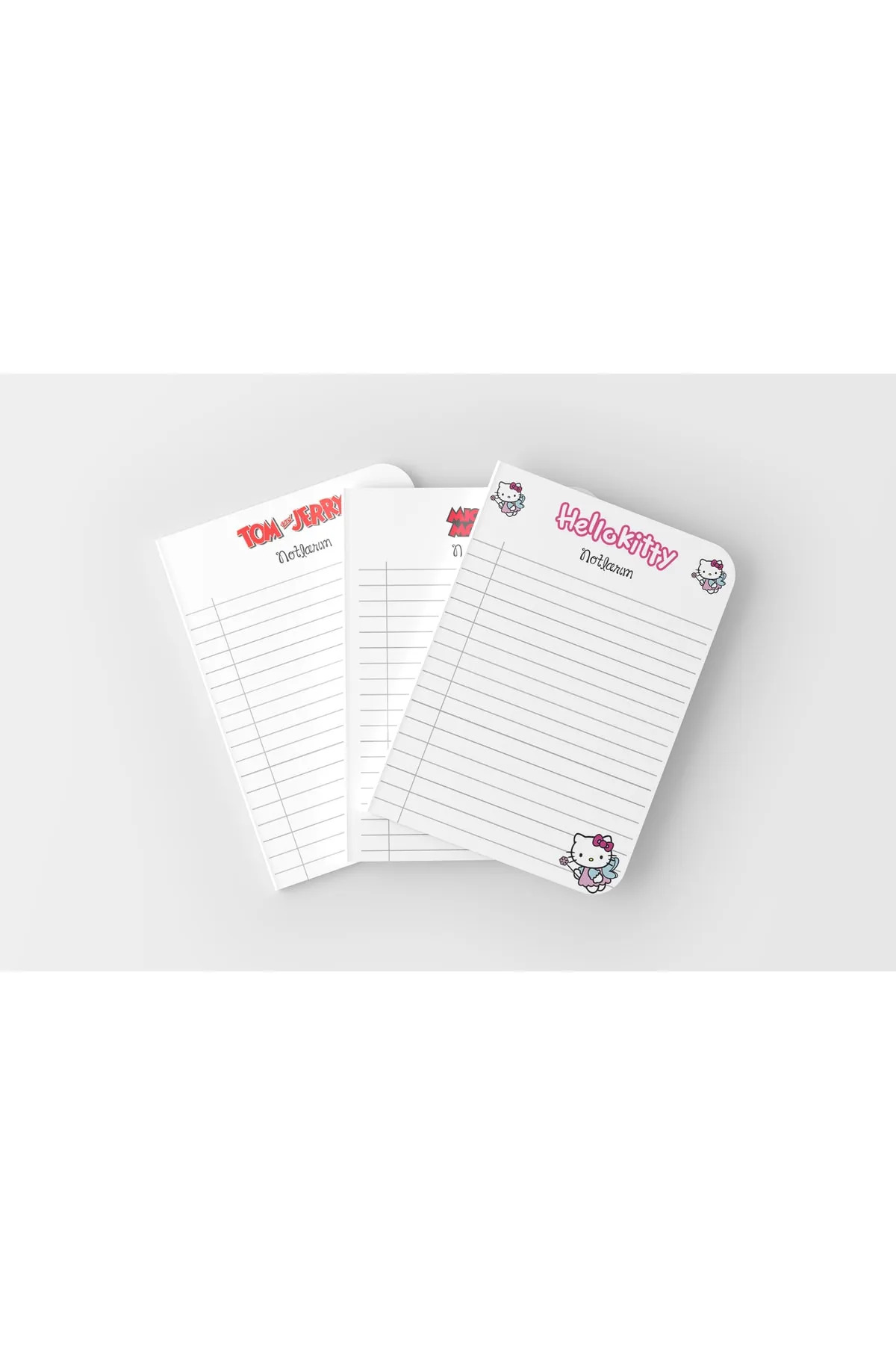 Srctech Hello Kity - Tom And Jeryy - Mickey Mouse Not Defteri - 3lü A6 ...