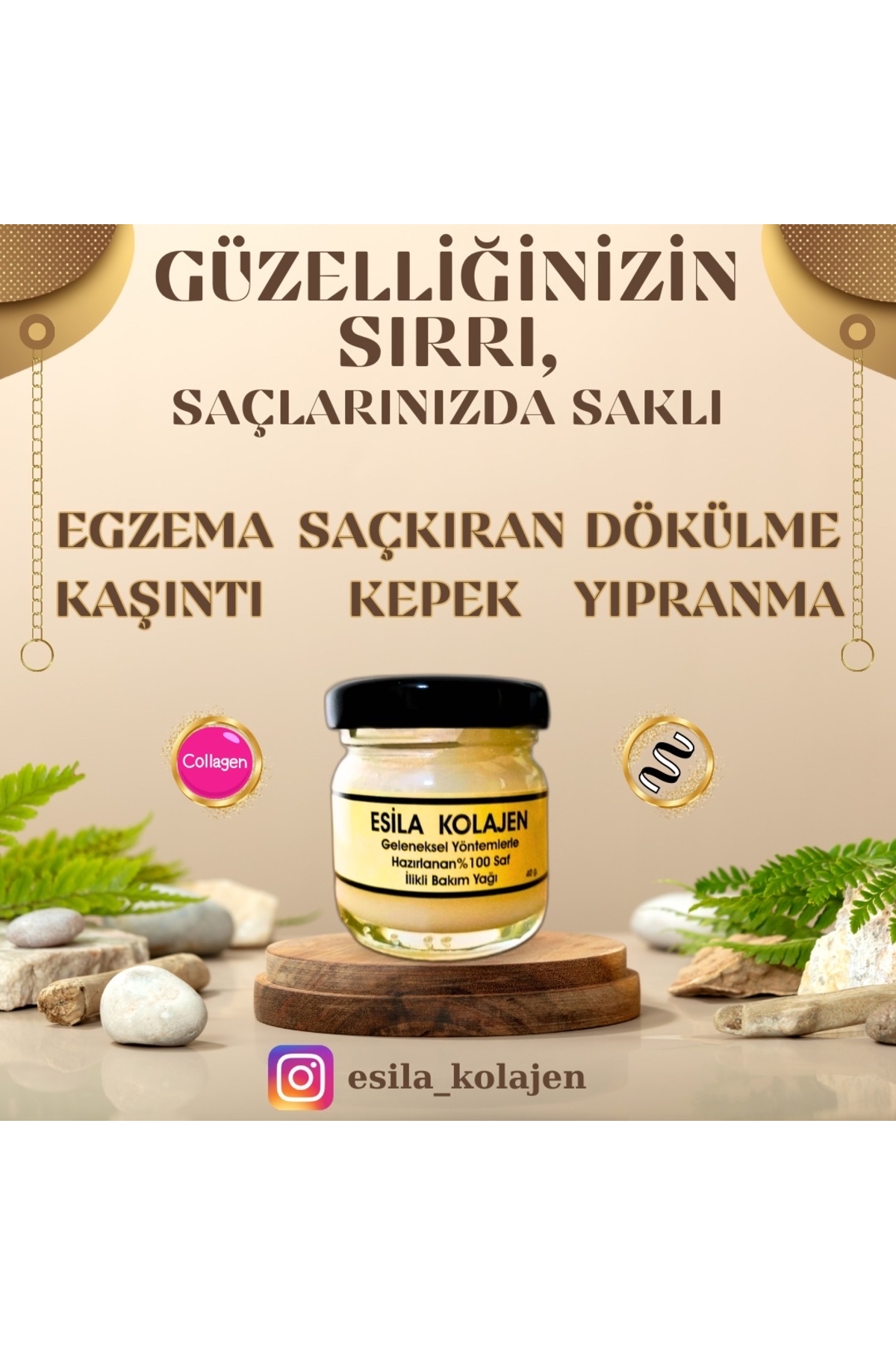 ESİLA KOLAJEN %100 Saf Ilik Yağı Bakımı - 1 Adet 40 Ml - Saç ...