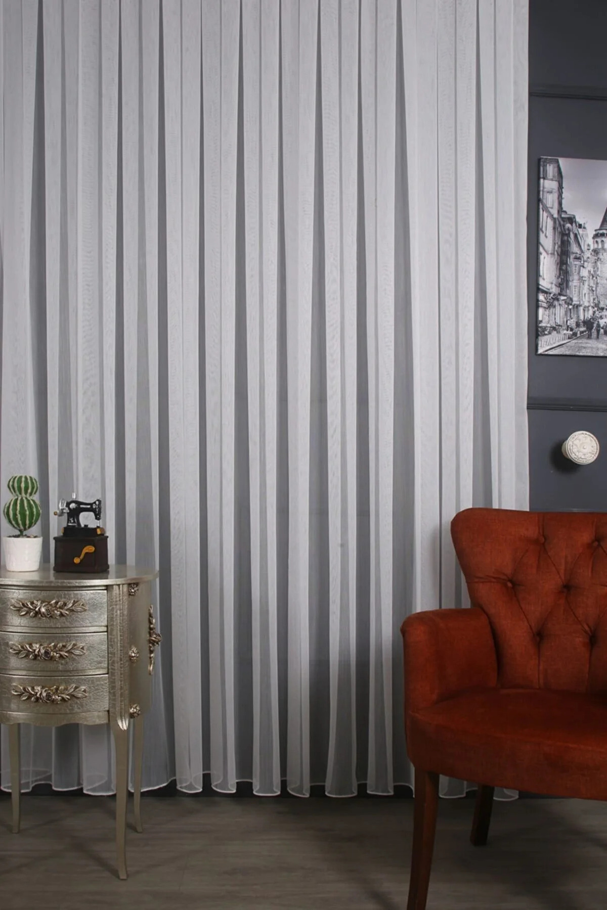 Brillant Salon Perdesi Oturma Odası Perdesi Yatak Odası Tül TT Zemin ...