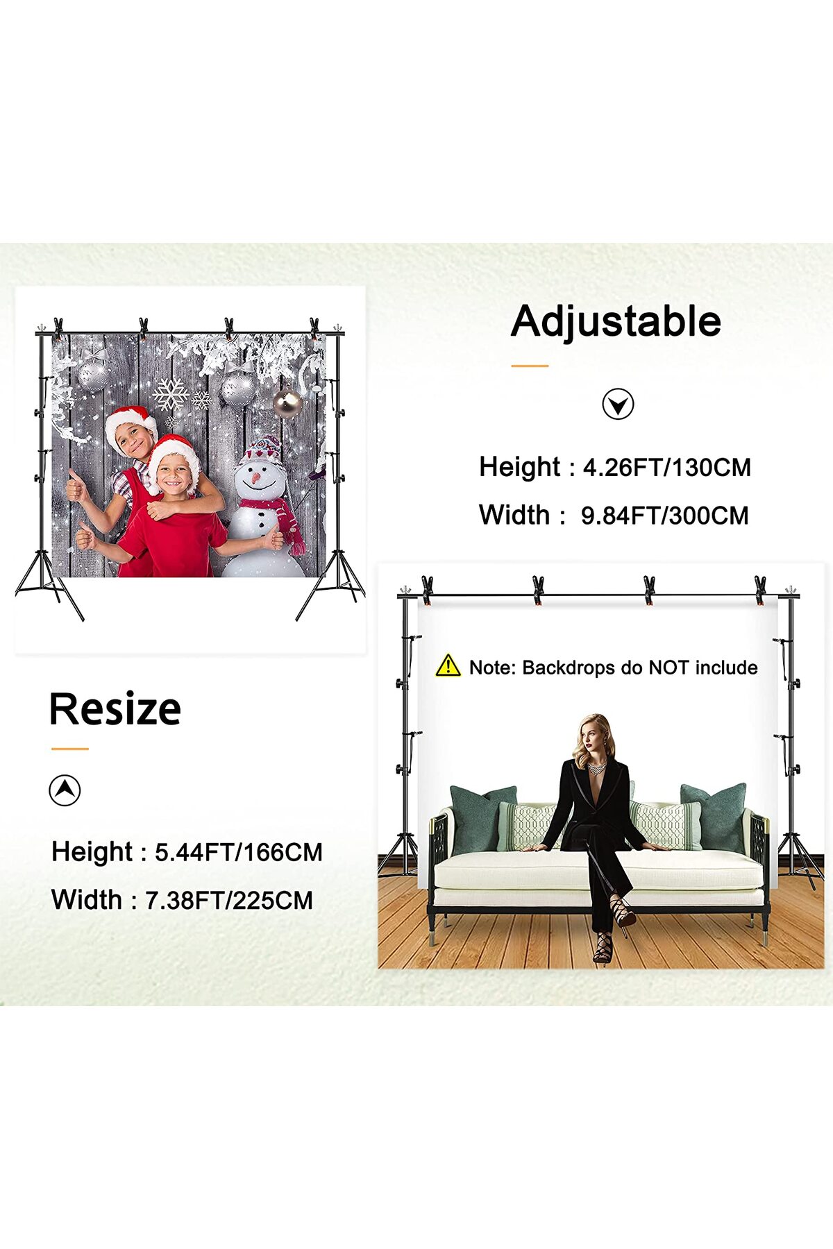 Genel Markalar 2x3 m fon perde standı, Backdrop Stand, Background Stand ...