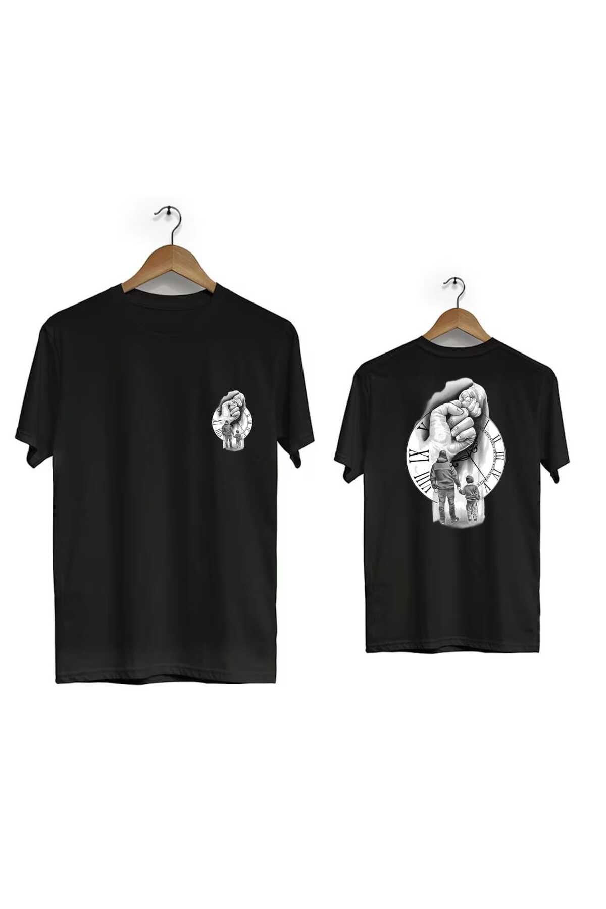 TREND BABA VE OĞUL SAAT KONSEPTLİ T-SHİRT Fiyatı, Yorumları - Trendyol