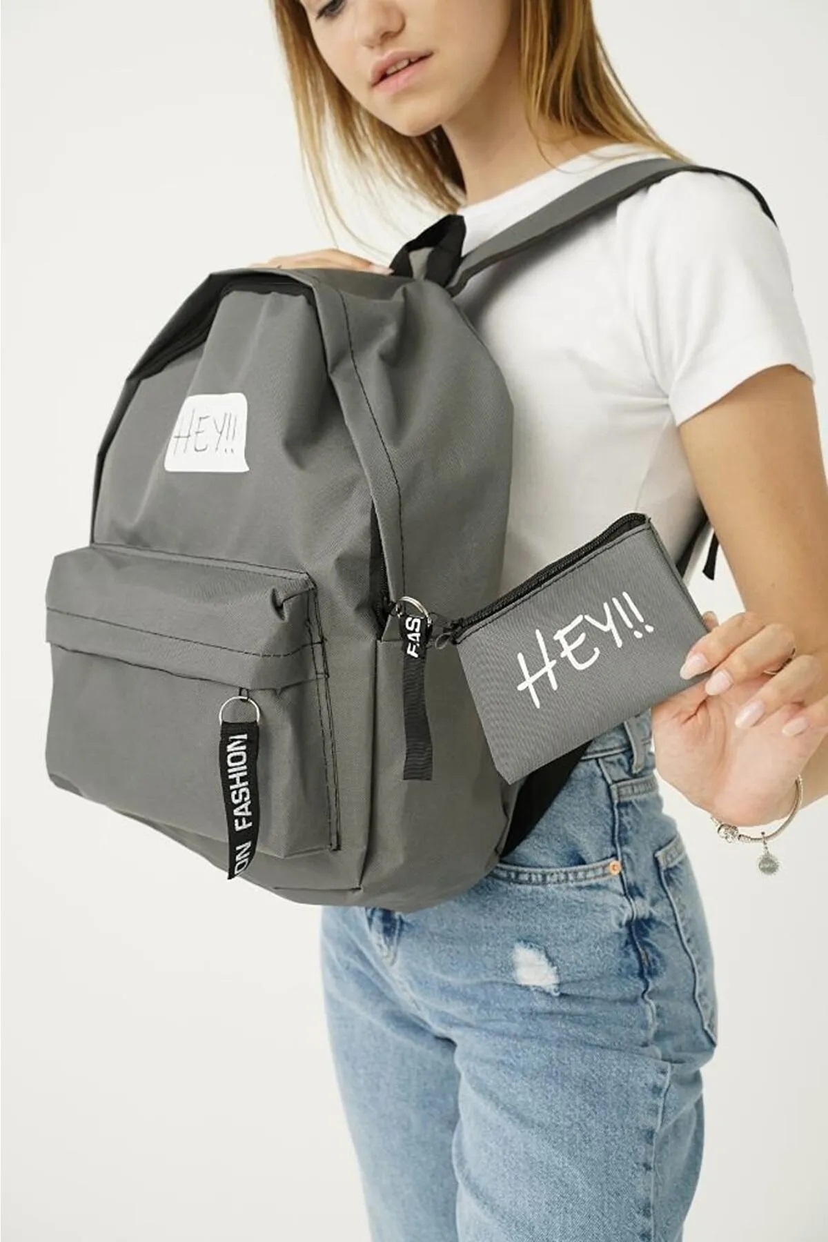 Genel Markalar Siyah Hey Model Cüzdanlı Okul Sırt Çantası Fiyatı ...