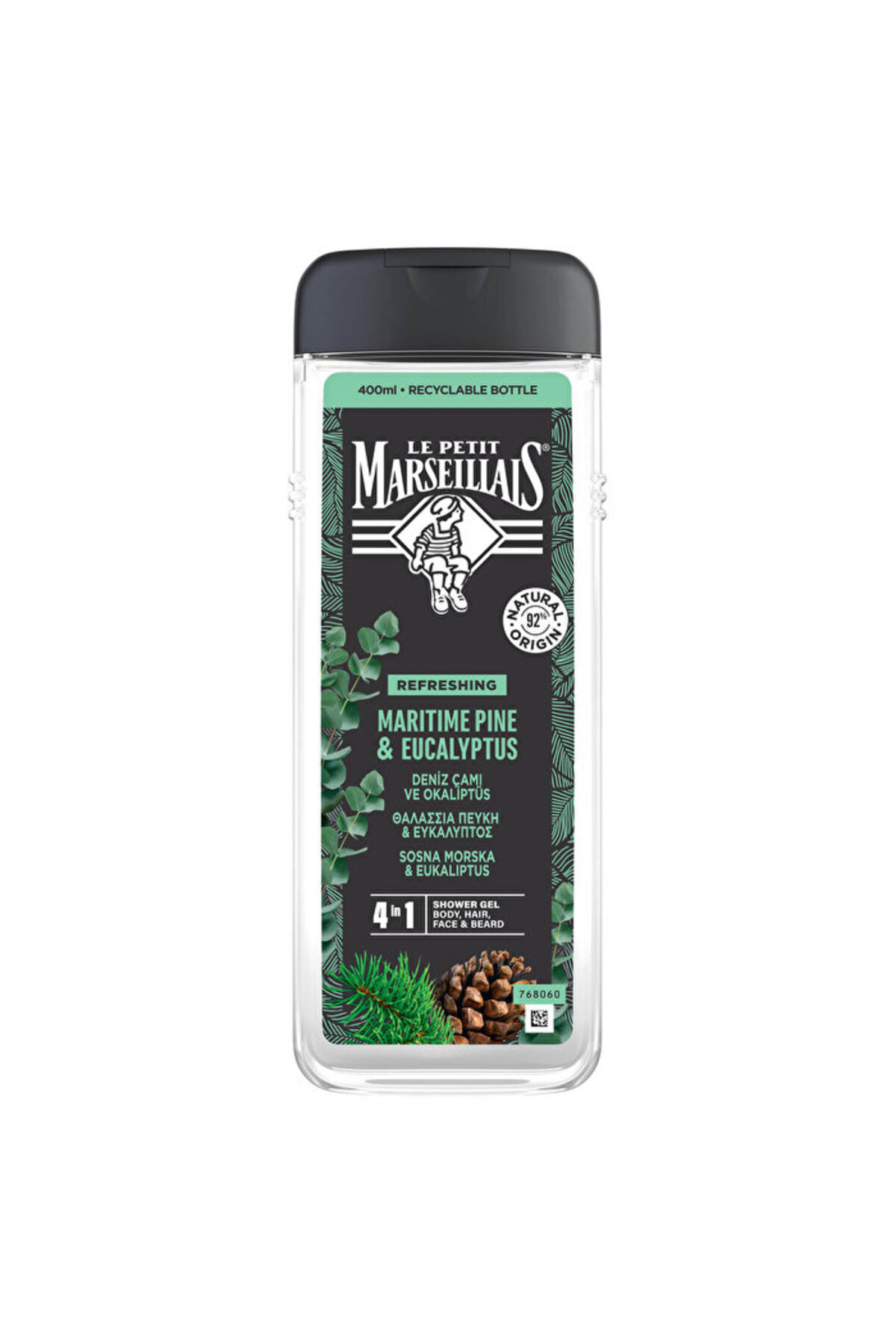 Le Petit Marseillais Men Deniz Çamı ve Okaliptüs Duş Jeli 400 ml ...