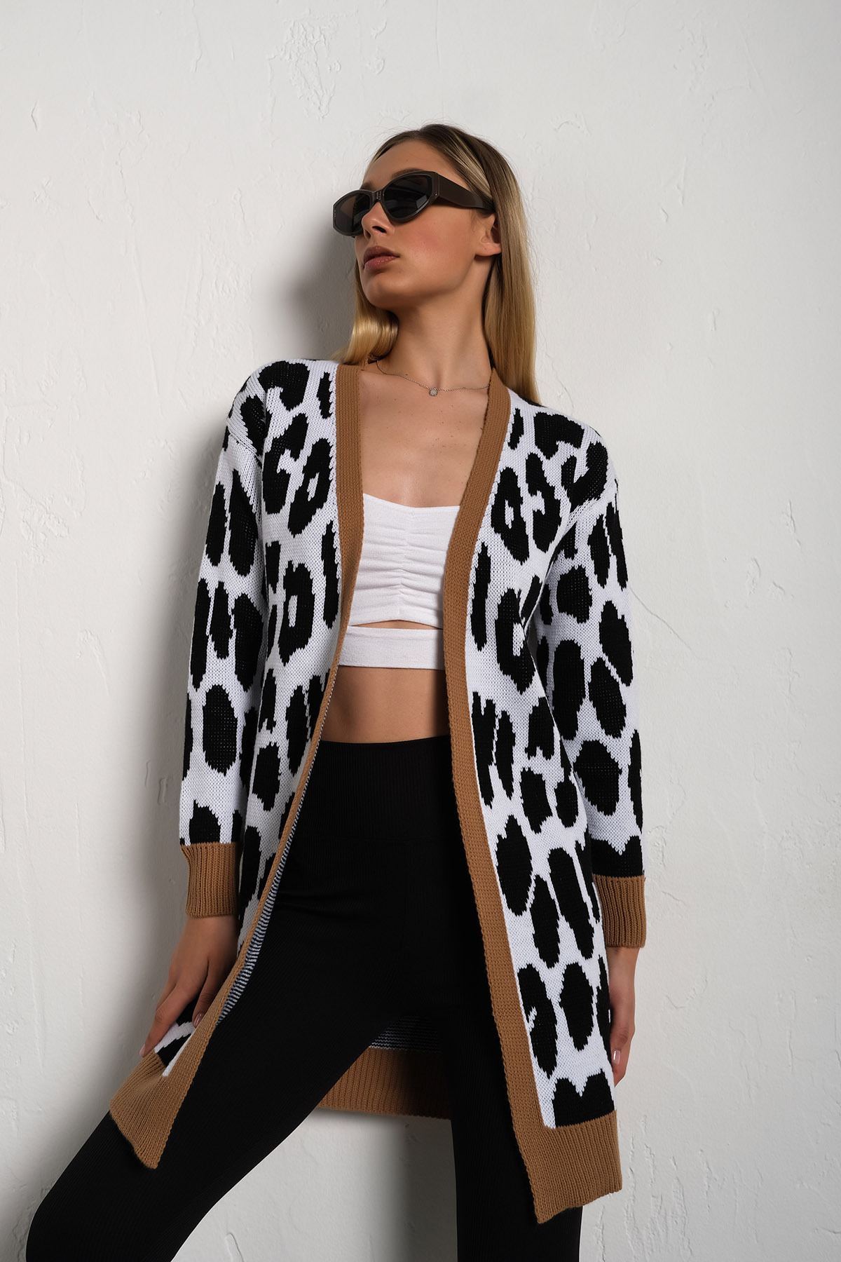 nosia fashion Leopar Desenli Vizon Hırka Fiyatı, Yorumları - Trendyol